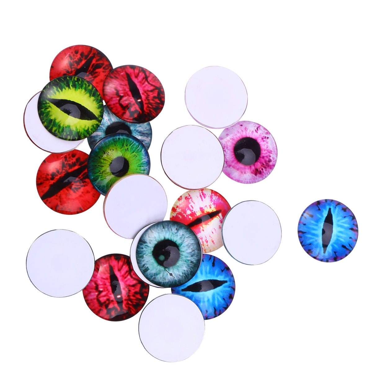 MLINS 20 PCS Glass Dome Tiles Mosaic for Frafts Crafts Crafting Props ...