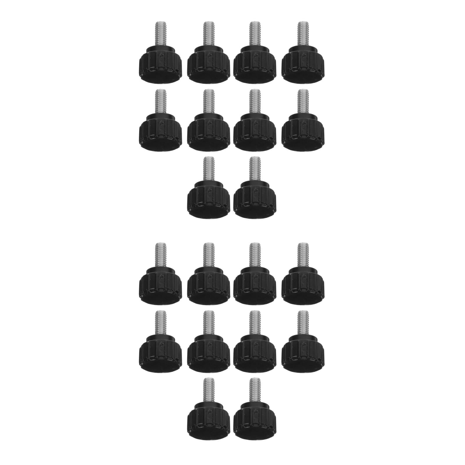 MLINS 20 PCS Stainless Steel Knurled Thumb Screws Plastic Round Head ...