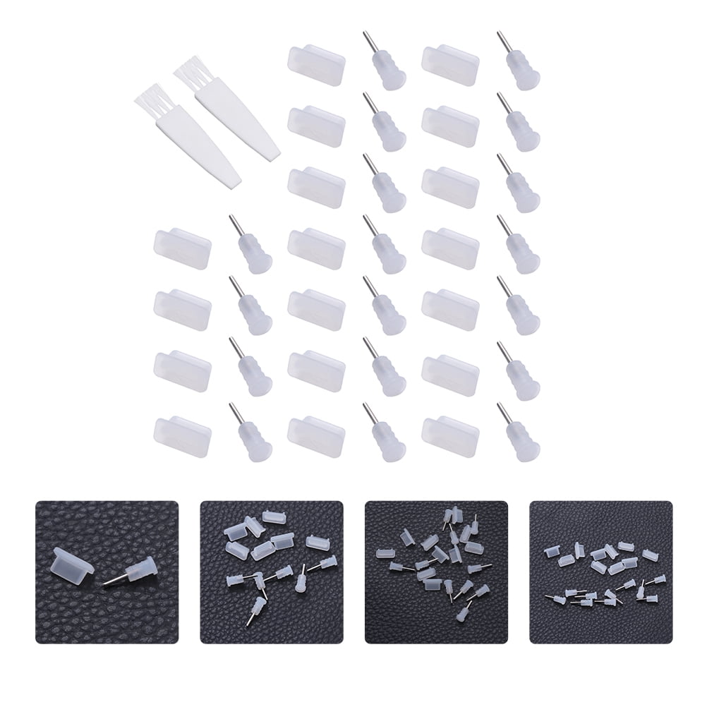 MLINS 20 Pairs Earphone Jack Plugs and Type C Port Plugs for Phones ...