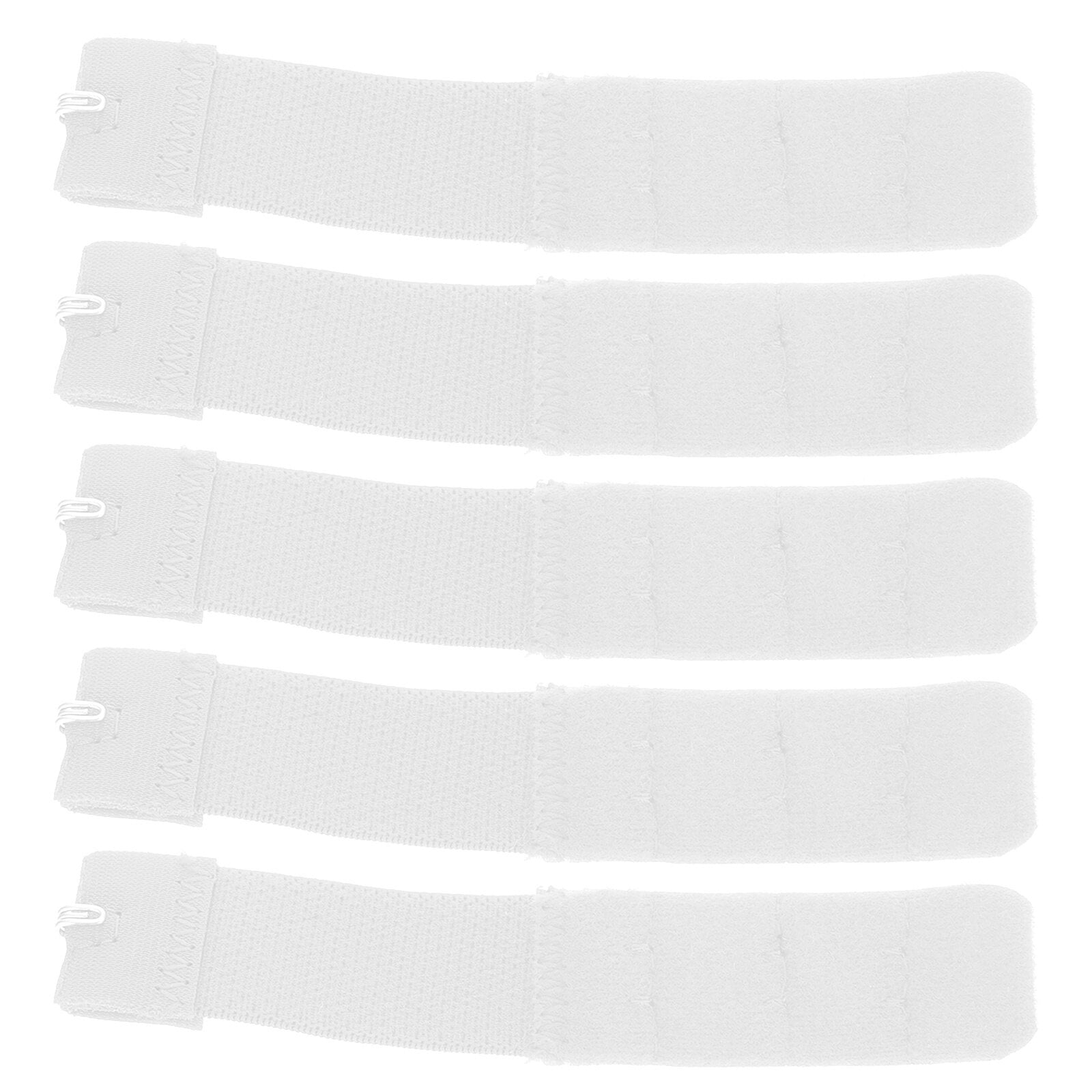 MLINS 20 Pcs 3 Rows 1 Hook Bra Strap Extender Extensions Women's White ...