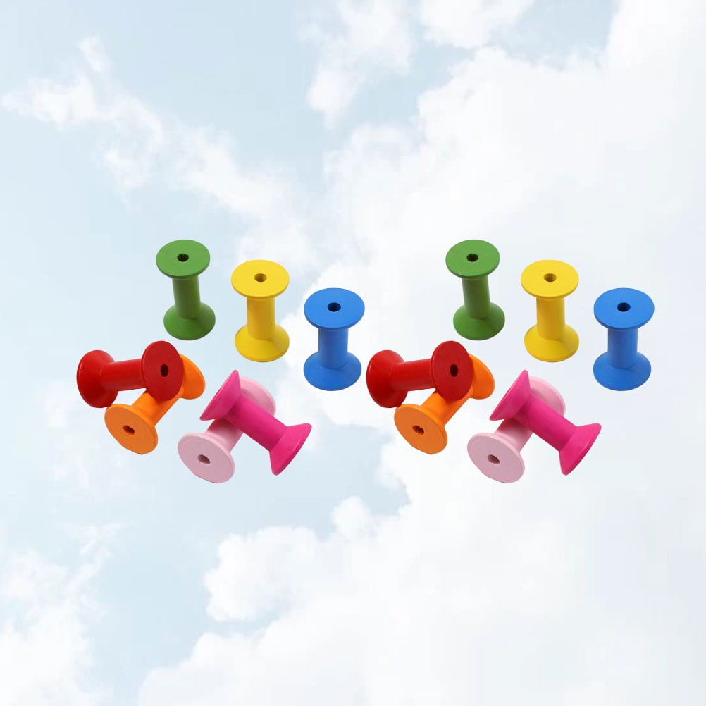 MLINS 20 Pcs Bobbin Thread Embroidery Thread Spools Bobbin Spools 3*2.2 ...