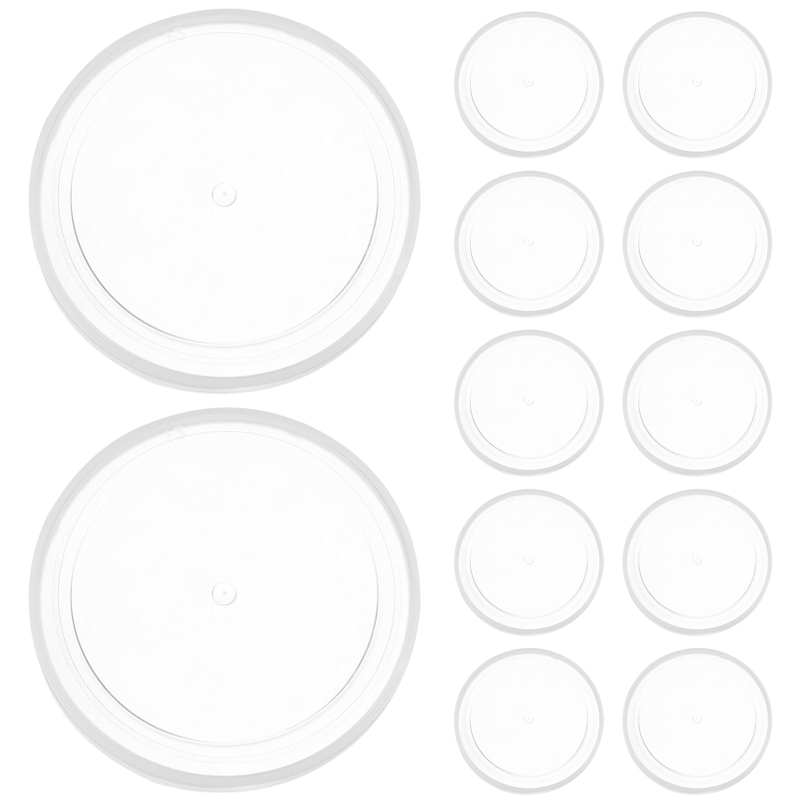 MLINS 20pcs Clear Reusable Canning Lids for Soda Beer Juice Beverage ...