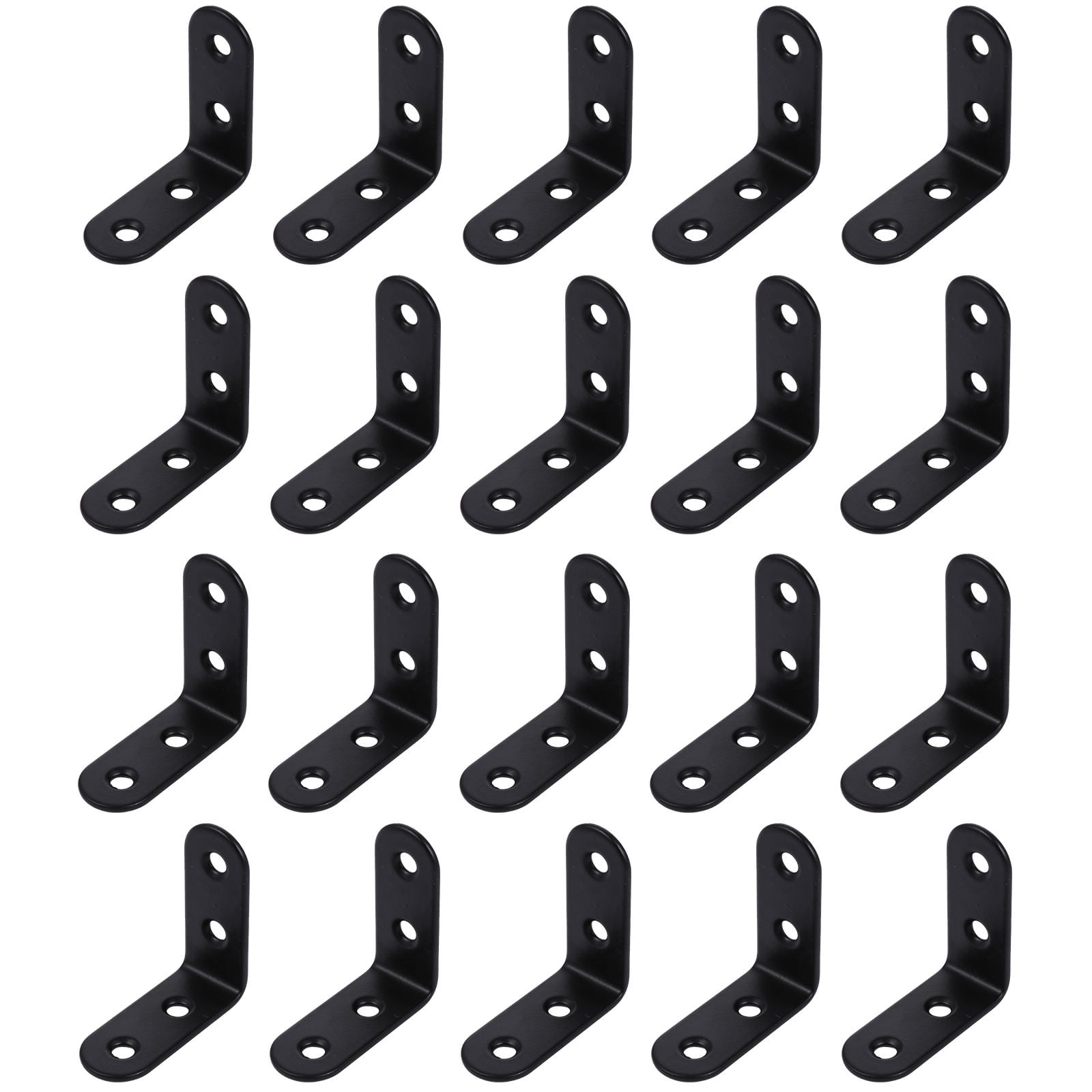 MLINS 20 Pcs Corner Connector Bracket Black Right Angle Brackets ...