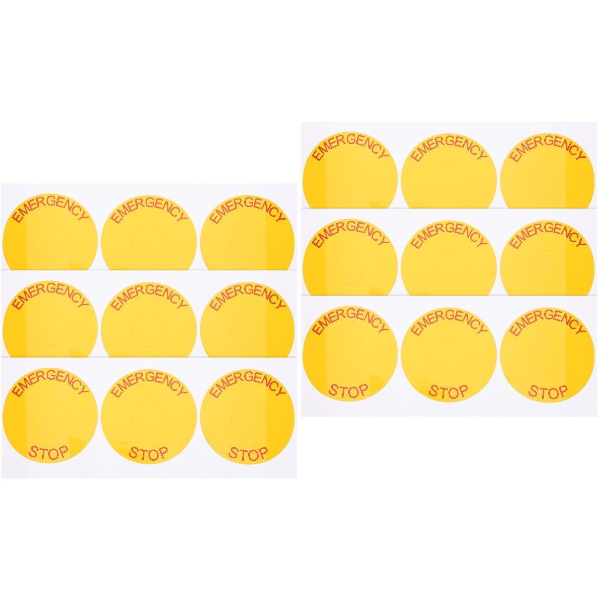 MLINS 20 Pcs Emergency Stop Sign Stickers Industrial Machinery ...