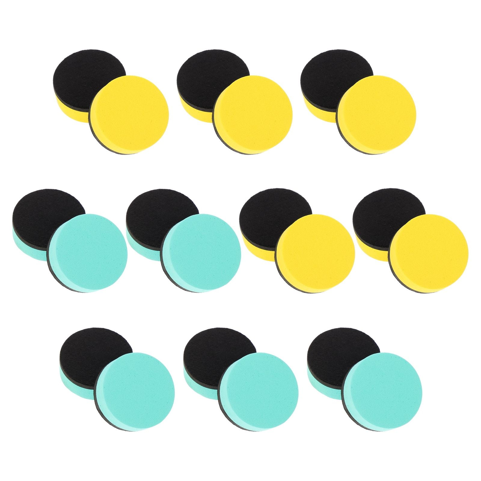 MLINS 20 Pcs Expo Markers Dry Erase Whiteboard Eraser Magnetic Circular ...