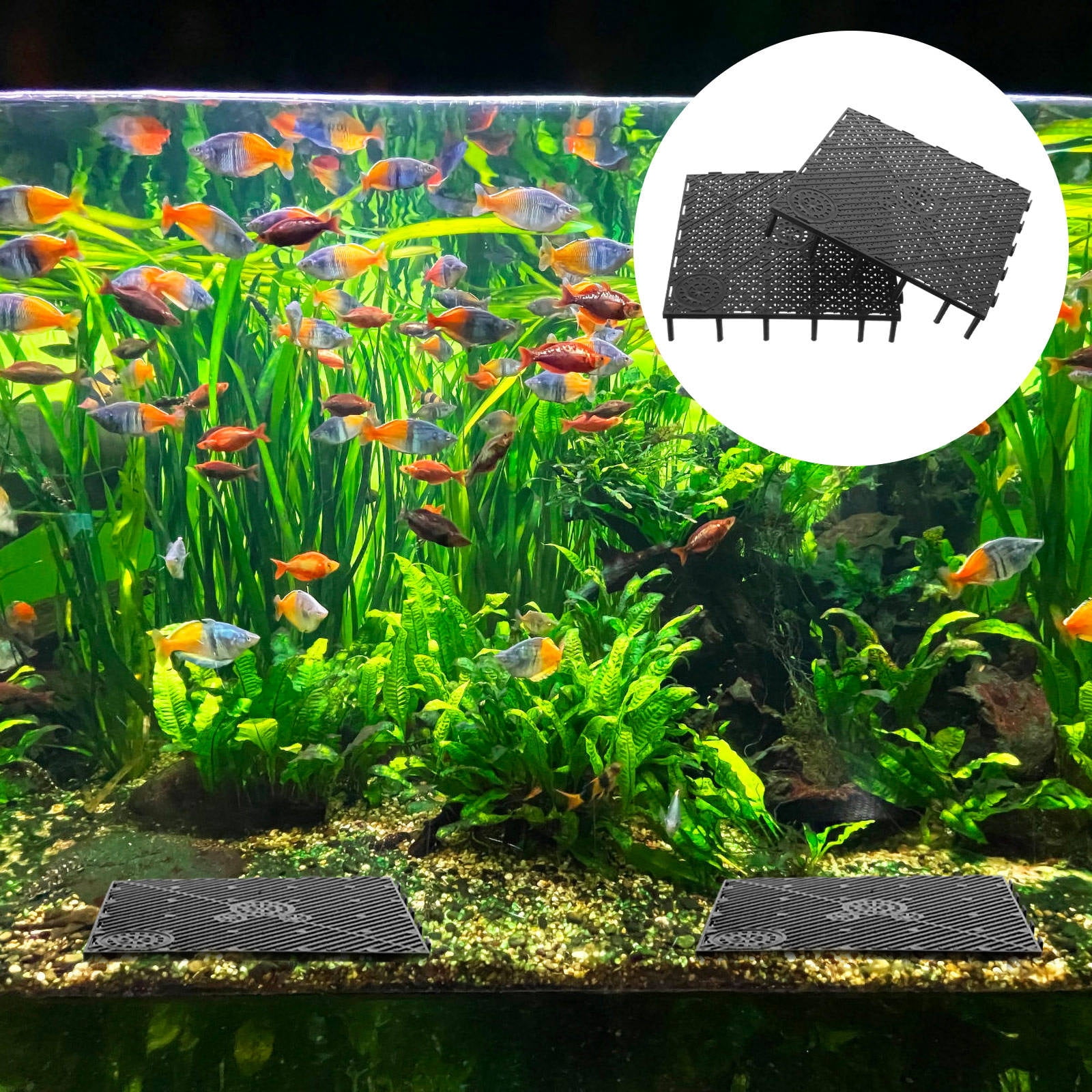 MLINS 20 Pcs Filter Plate Fish Tank Bottom Aquarium Substrate Small ...