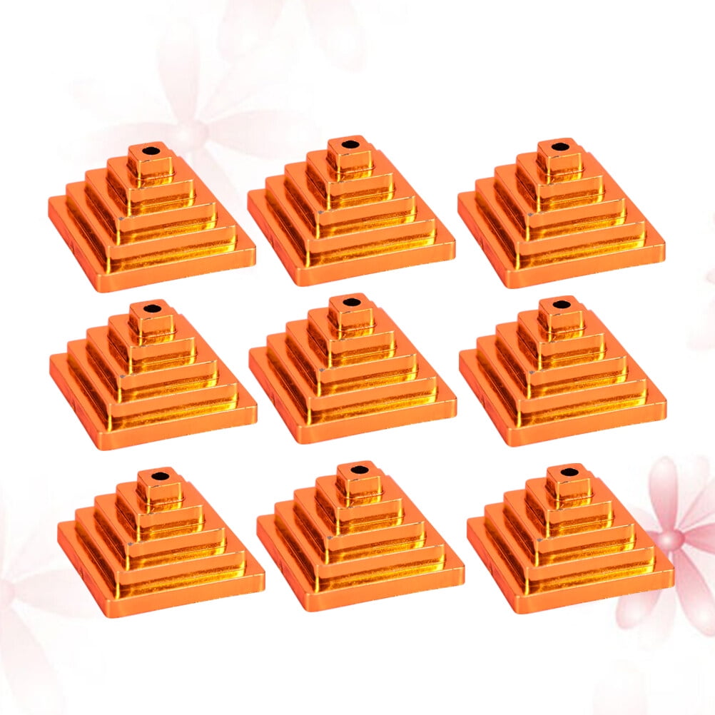 MLINS 20 Pcs Flag Bracket Holder Flagpole Base Pennant Pink Golden ...