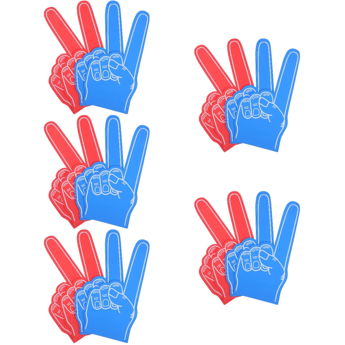 MLINS 20 Pcs Foam Fingers Giant Foam Fingers Football Party Favors ...