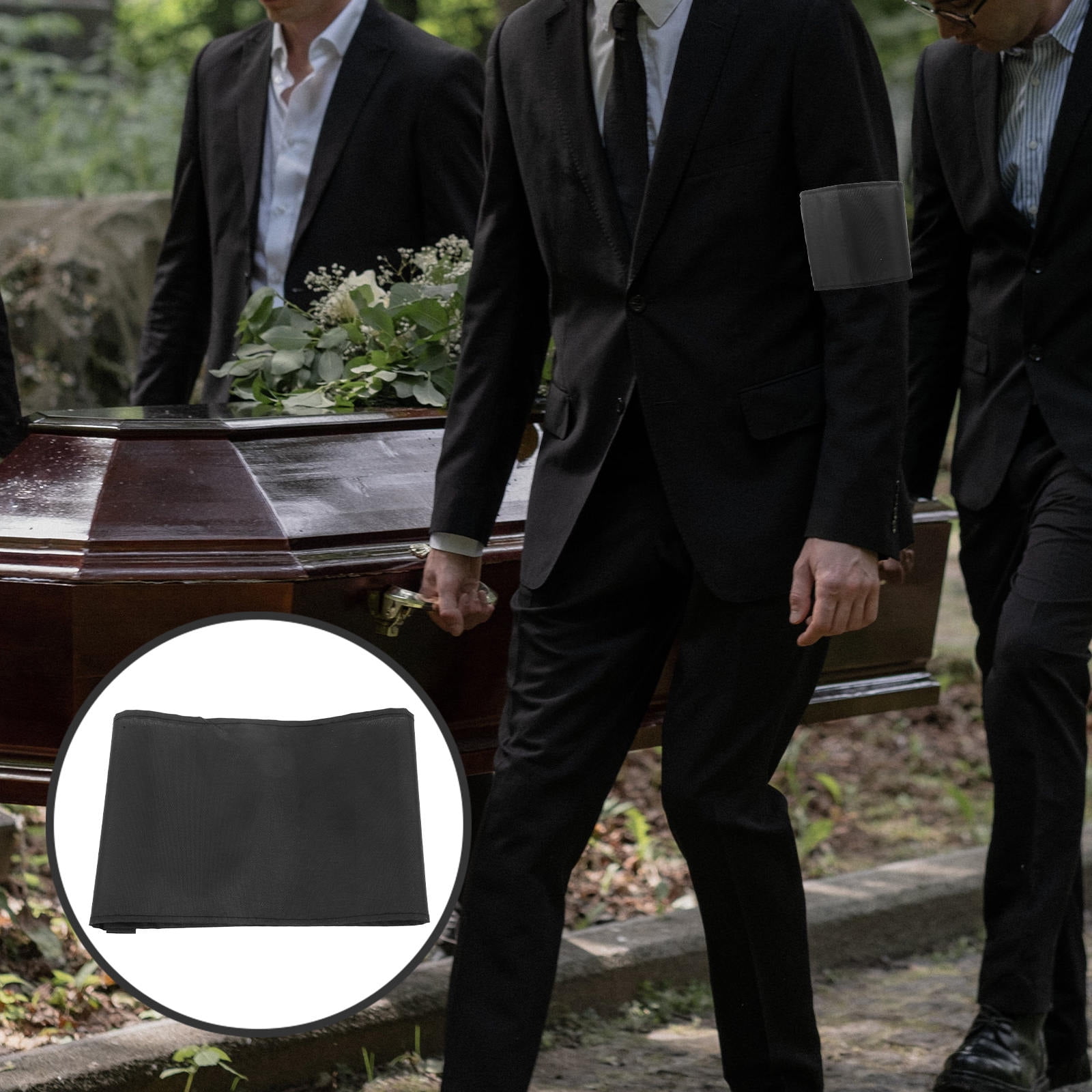 MLINS 20 Pcs Funeral Supplies Mourning Bands for Badges - Walmart.com