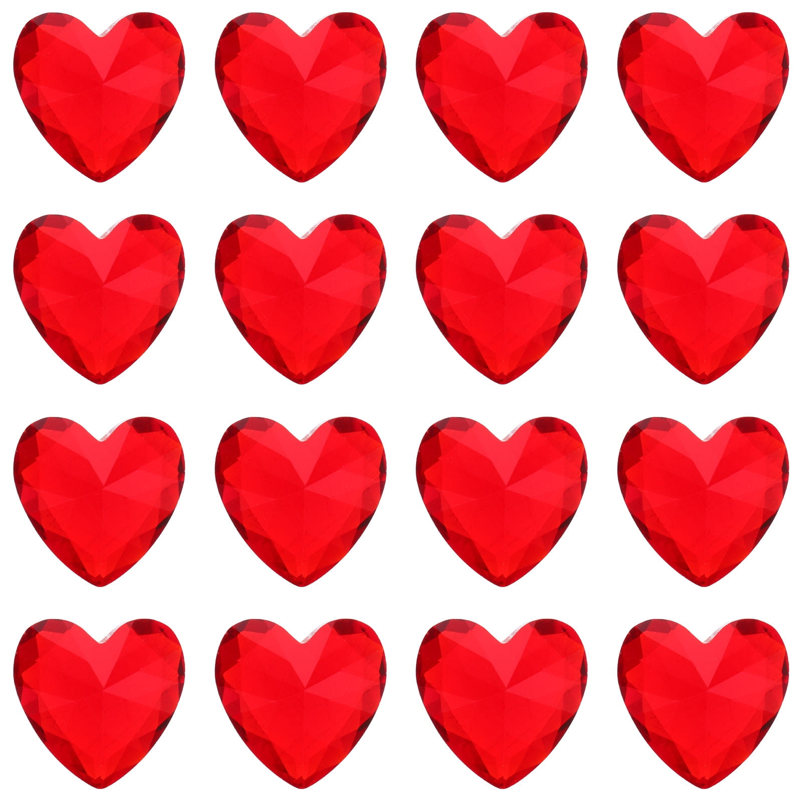 MLINS 20 Pcs Gemstones Elegant Bridal Shower Decoration Artificial Ruby ...