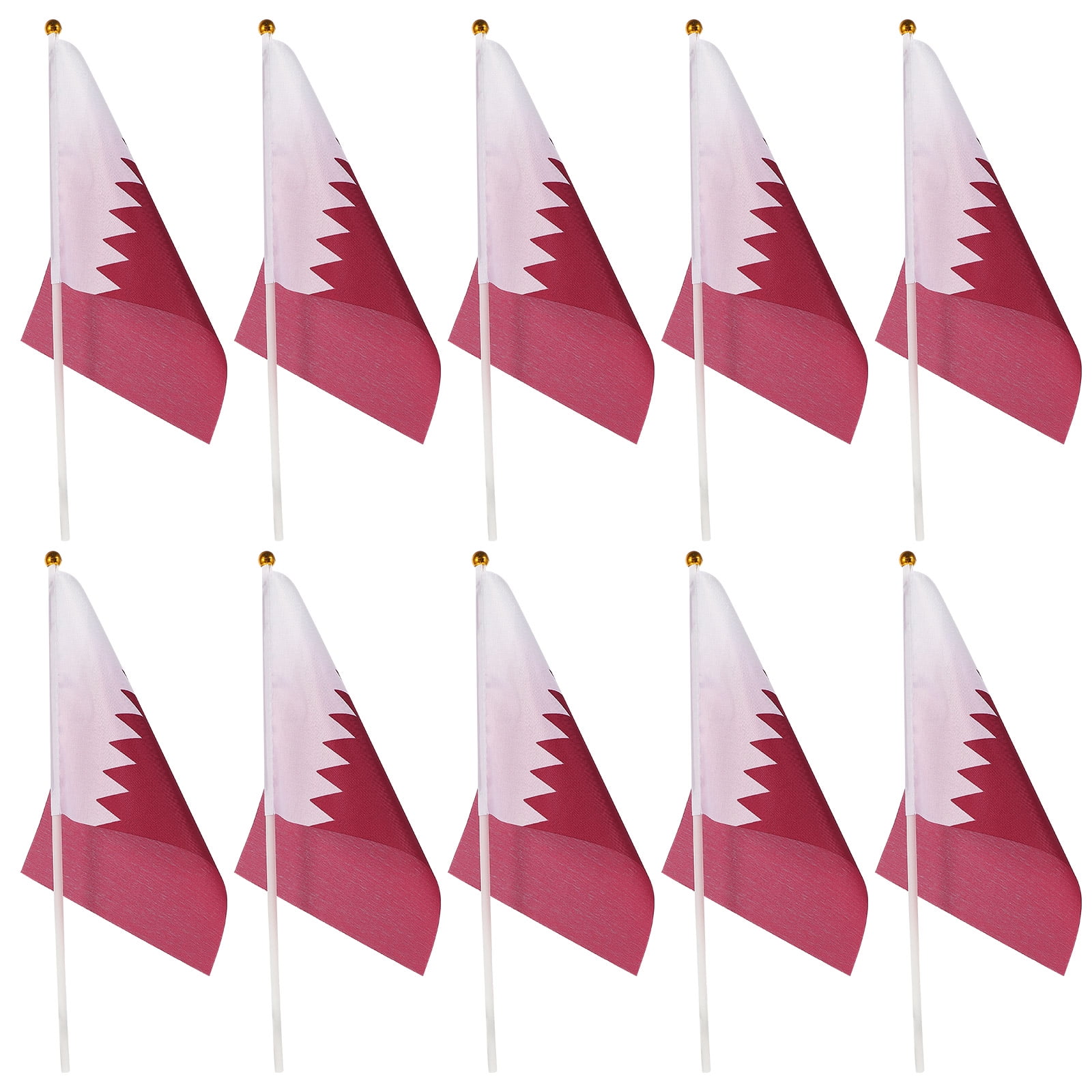DINHEAROM Qatar Flag Multi Portable Reusable 20Pcs 8.3X5.5in - Walmart.com