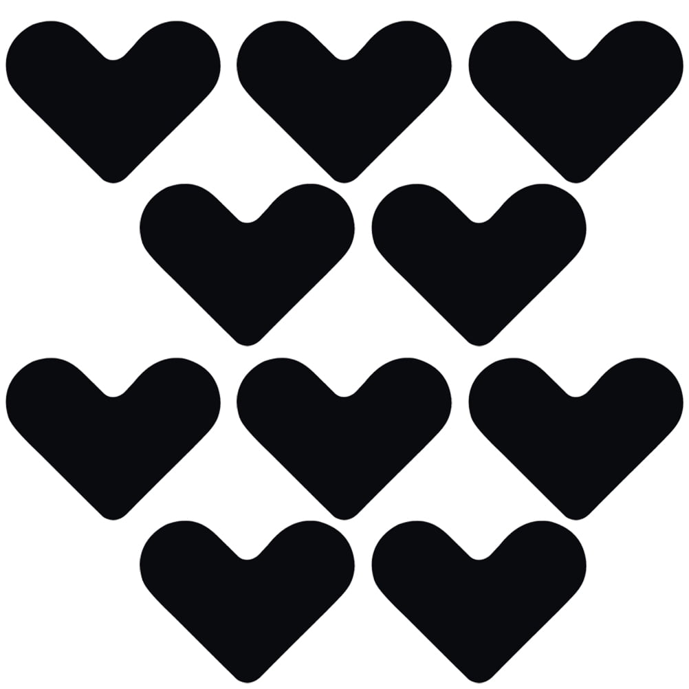 MLINS 20 Pcs Heart Carpet Sticker Tape Stickers for Area Rugs Double ...