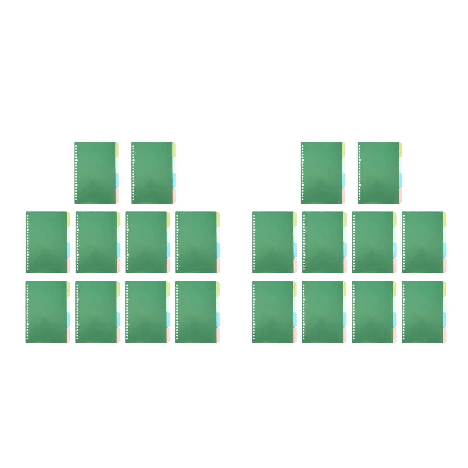 MLINS 20 Pcs Index Classified Lables Filler Paper Tab Dividers Blinder ...