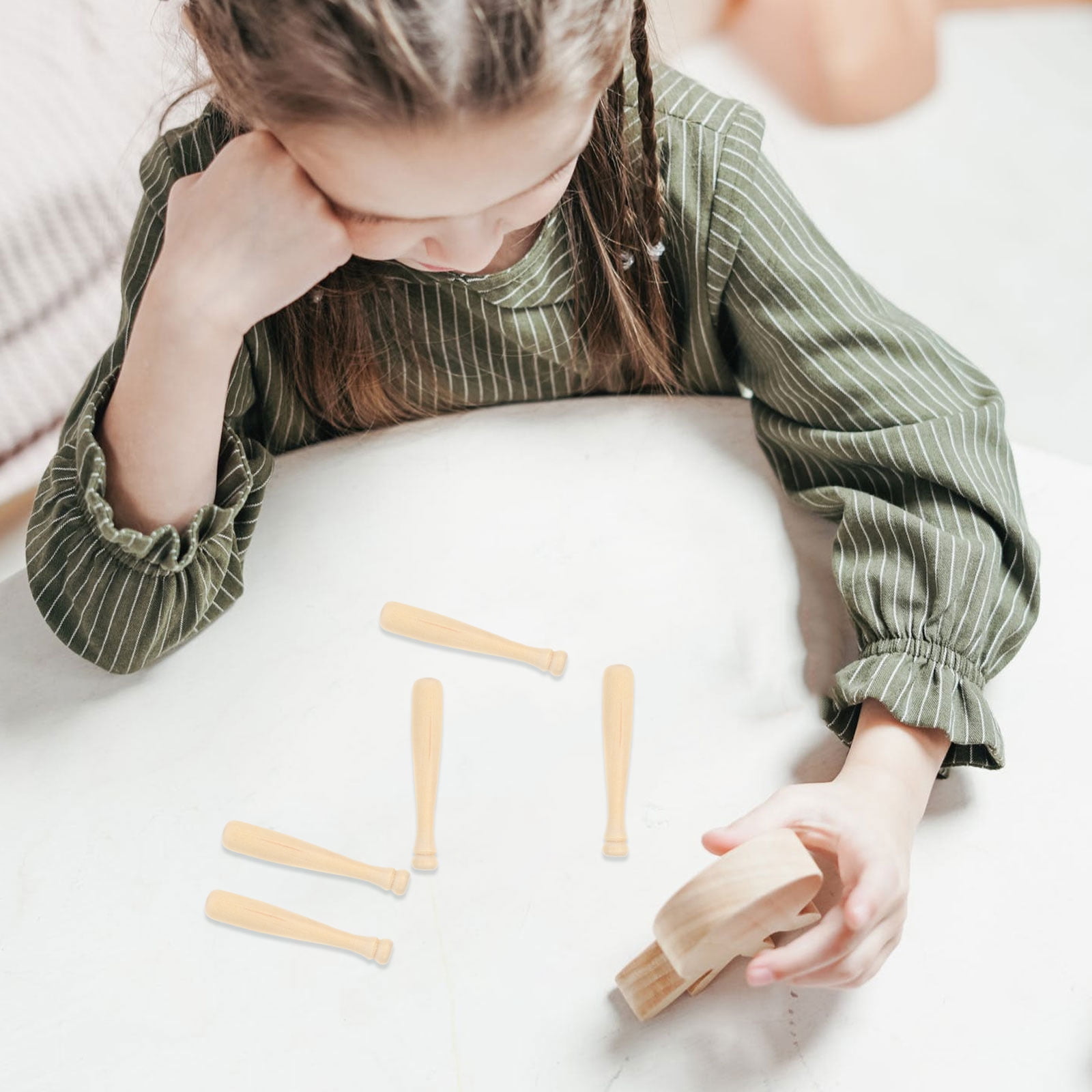 MLINS 20 Pcs Kids Baseball Bat DIY Smooth Surface Bats Decorations ...