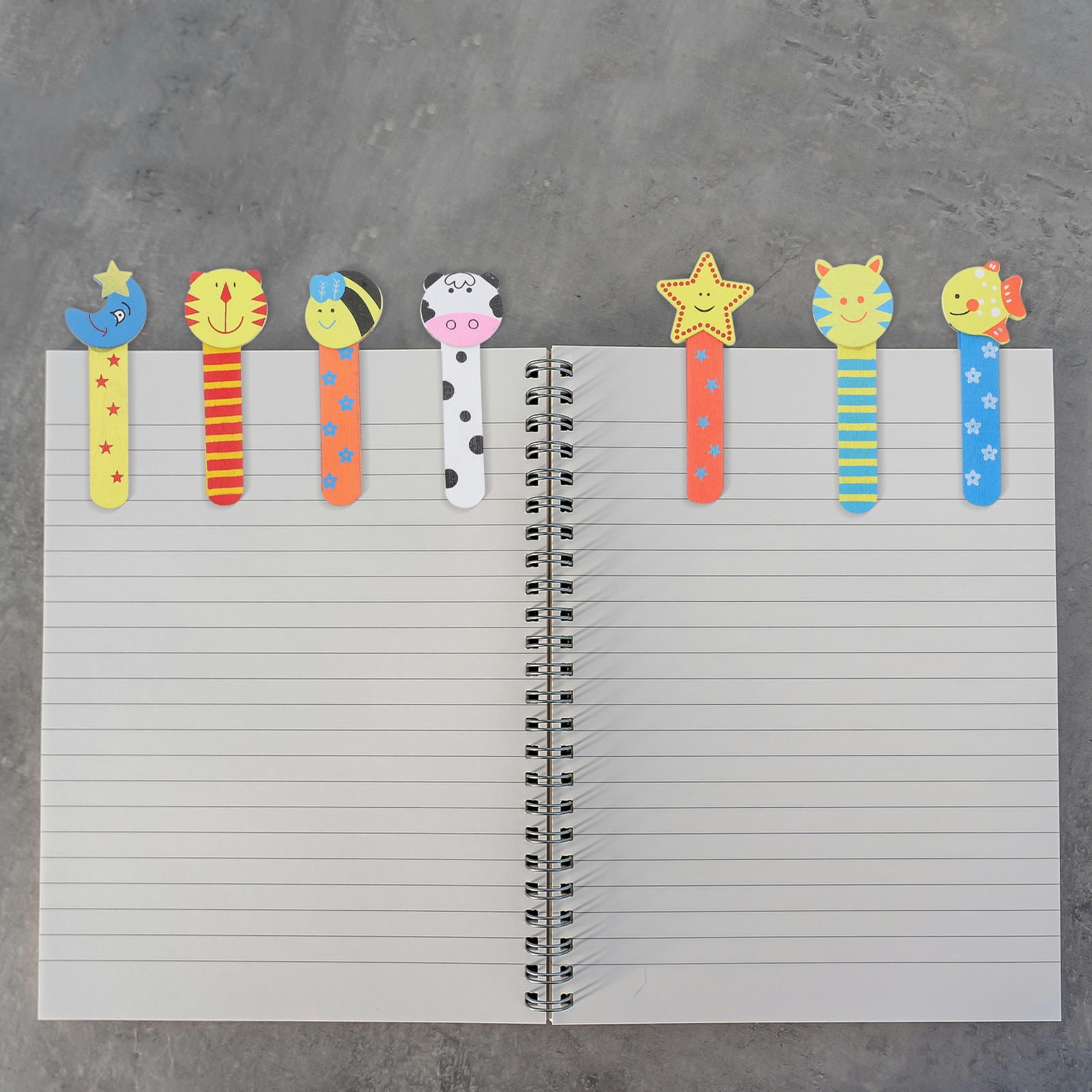 MLINS 20 Pcs Kids Ruler Wooden Bookmark Practical Bookmarks Portable ...