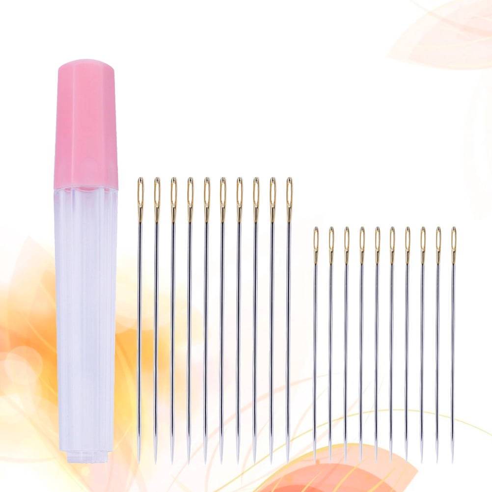 MLINS 20 Pcs Large Eye Pointed Sewing Needles for Needle Sewing Women ...