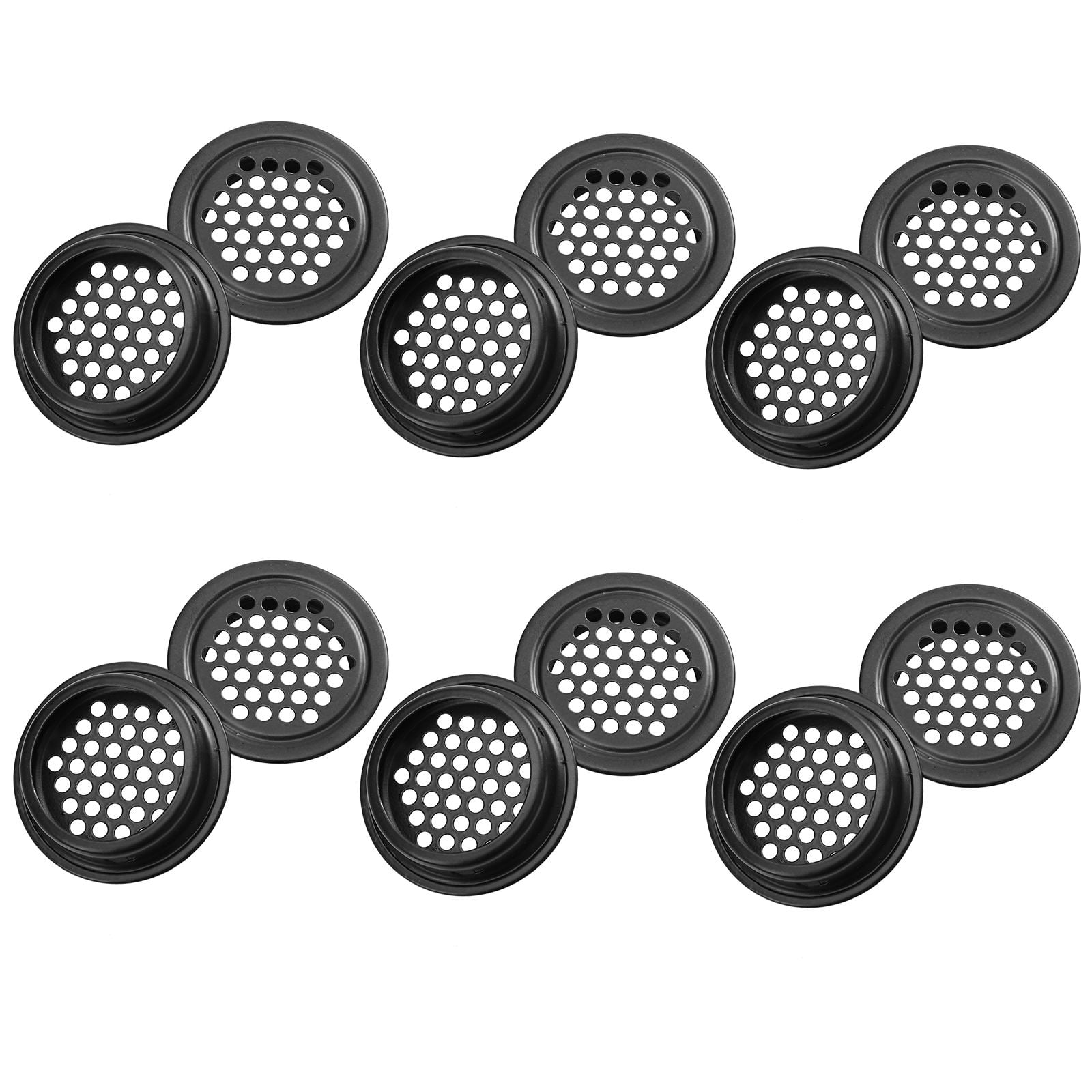 MLINS 20 Pcs Louvered Grille Louvre Air Vents 4.5x4.5cm Black - Walmart.com