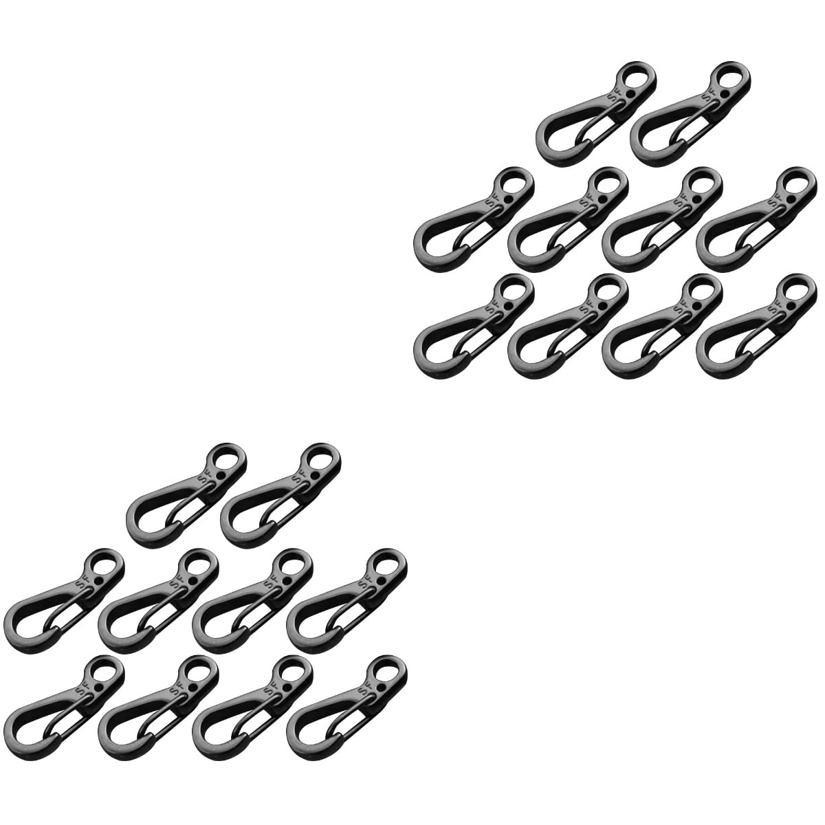 MLINS 20 Pcs Mini Carabiner Clip Bottle Backpack Keychain Lock Hook for ...