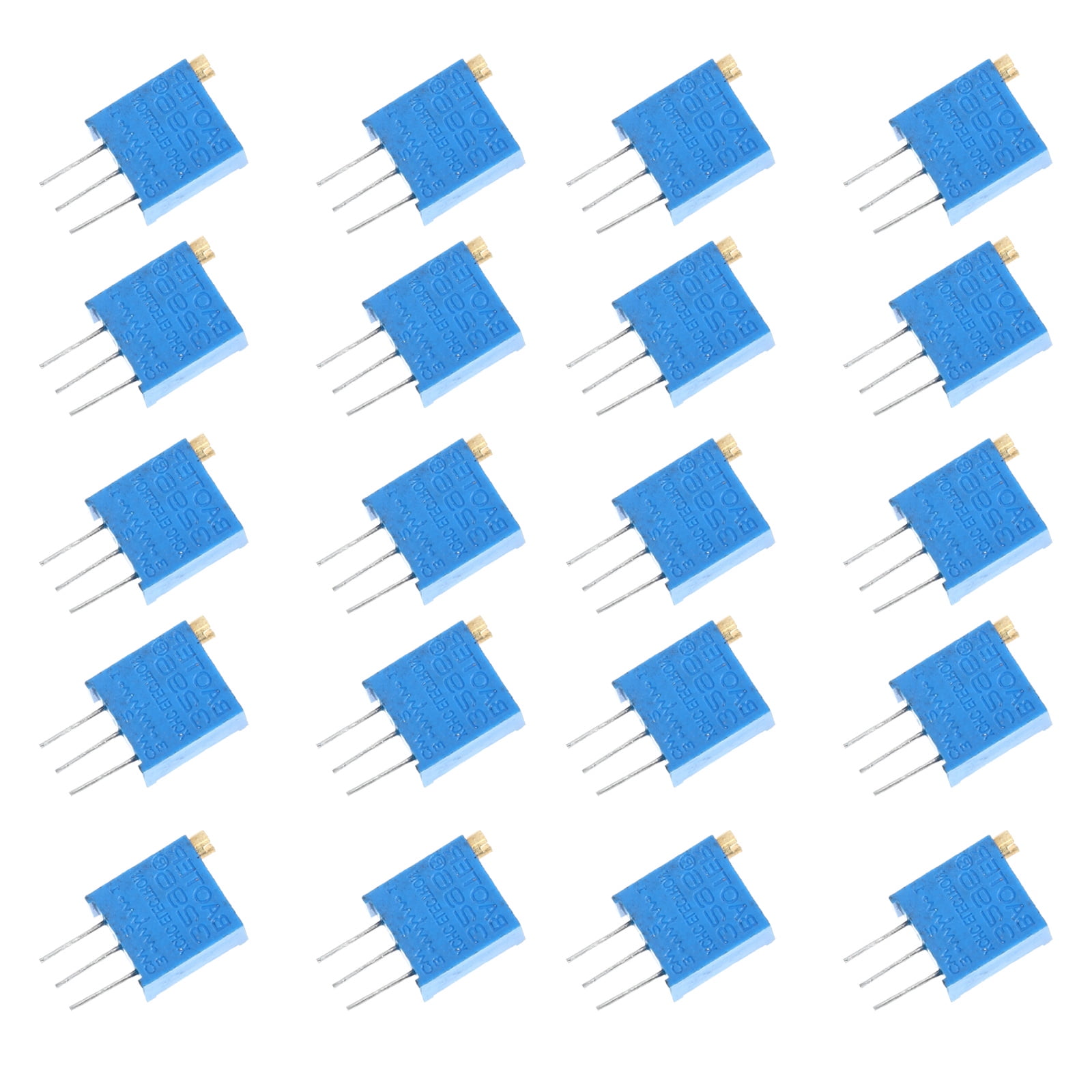 MLINS 20 Pcs Mini Potentiometer Adjustable Digital Potentiometers Blue ...