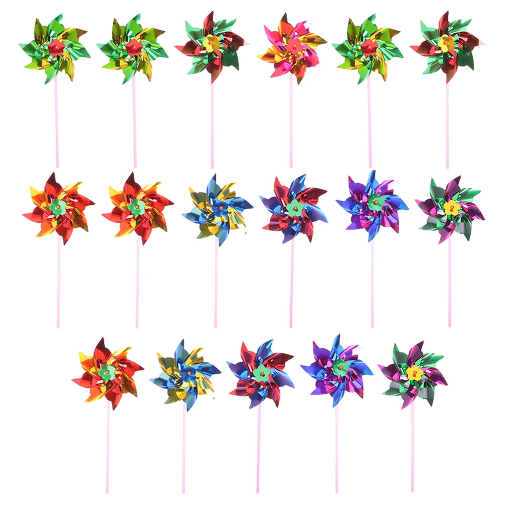 Assorted Color Plastic Windmill Toys for Playing and Decoration 20 Pcs ...