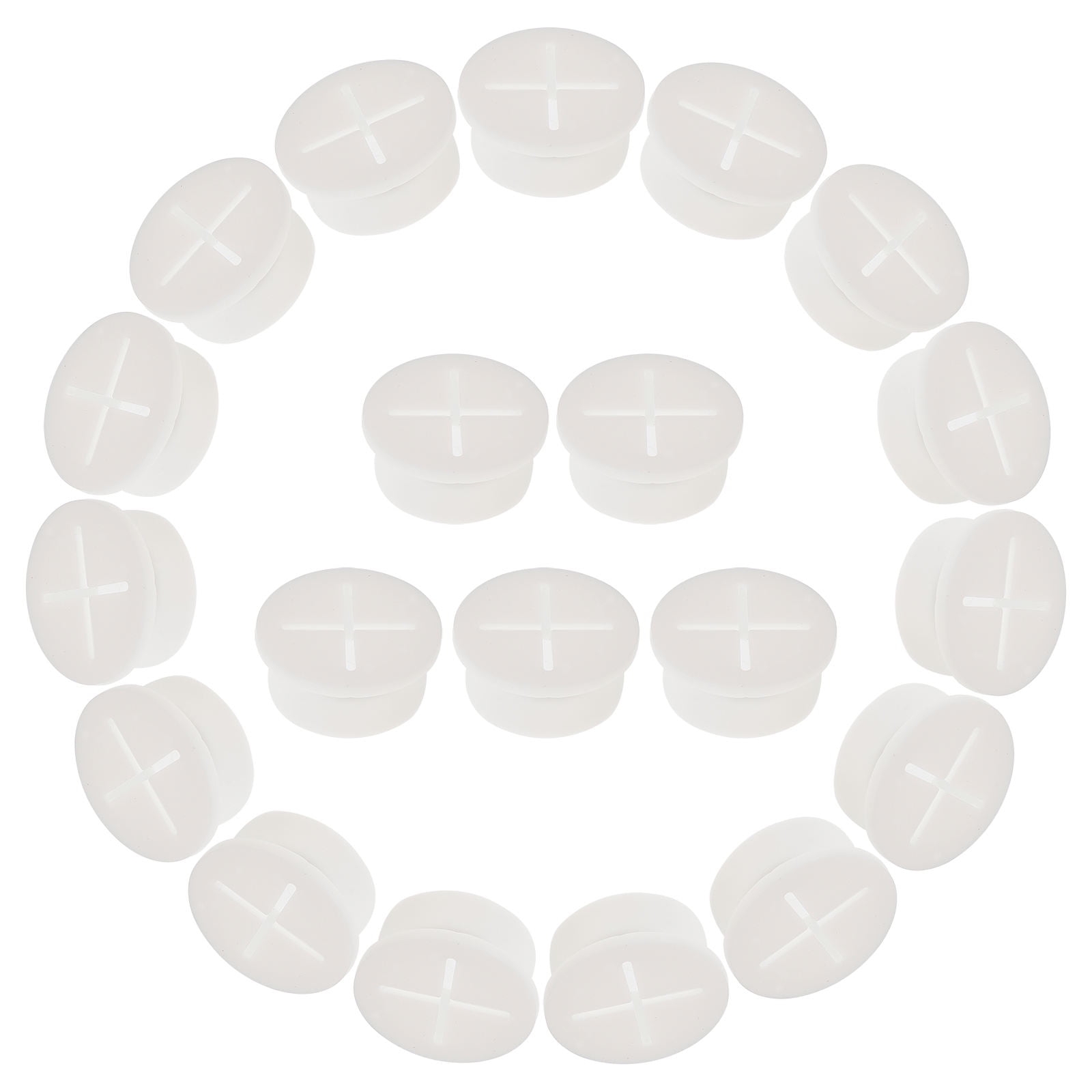 MLINS 20 Pcs Organizer Cable Management Mountable Dust Plug ...