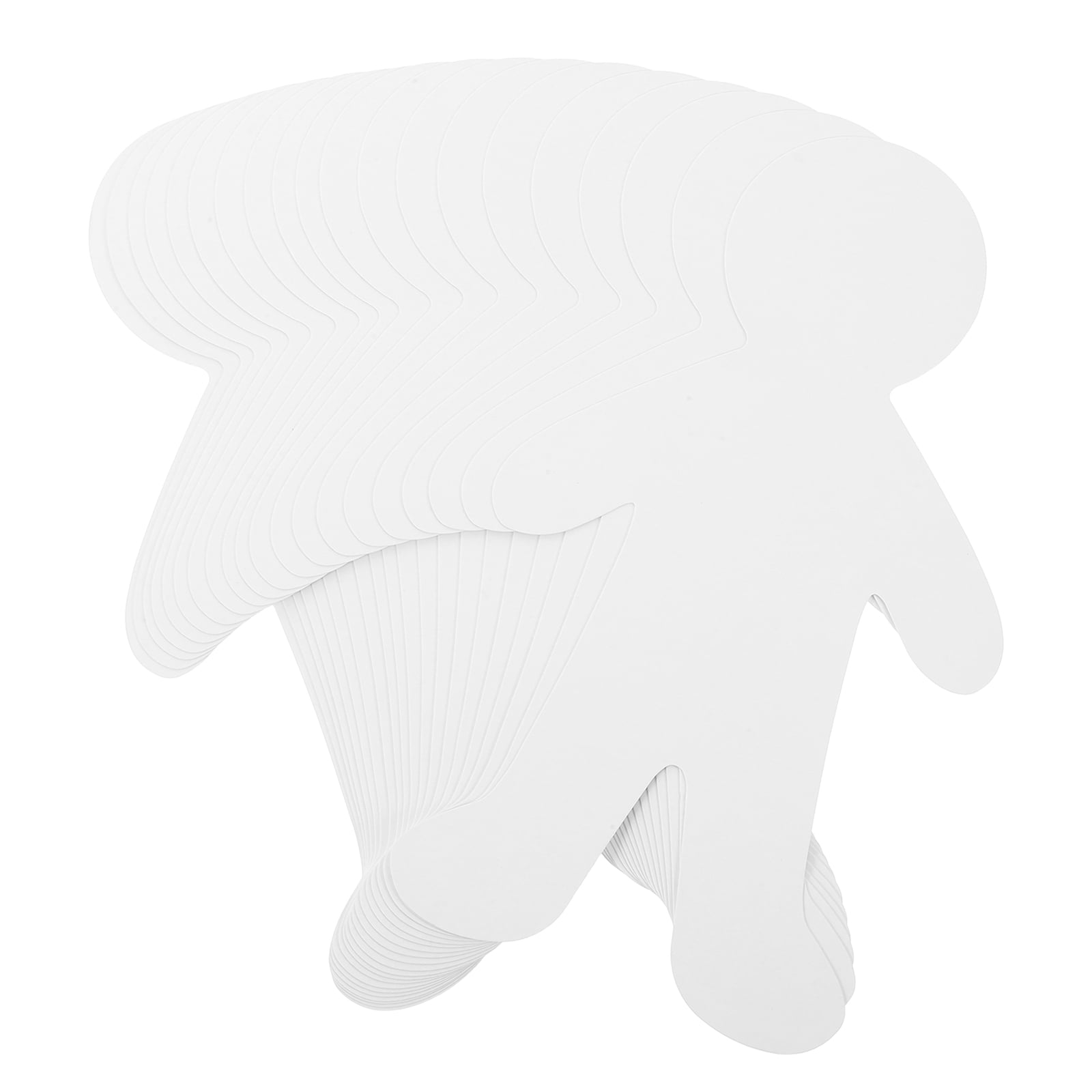 MLINS 20 Pcs People Cutout Templates Human Shape Cutouts Child White ...