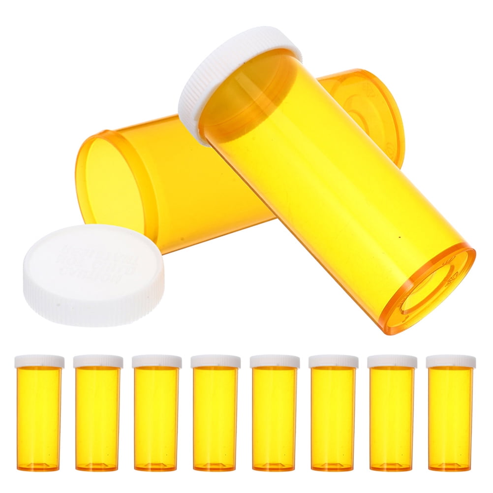 MLINS 20 Pcs Pill Bottles for Medication Containers Personal Use Travel ...