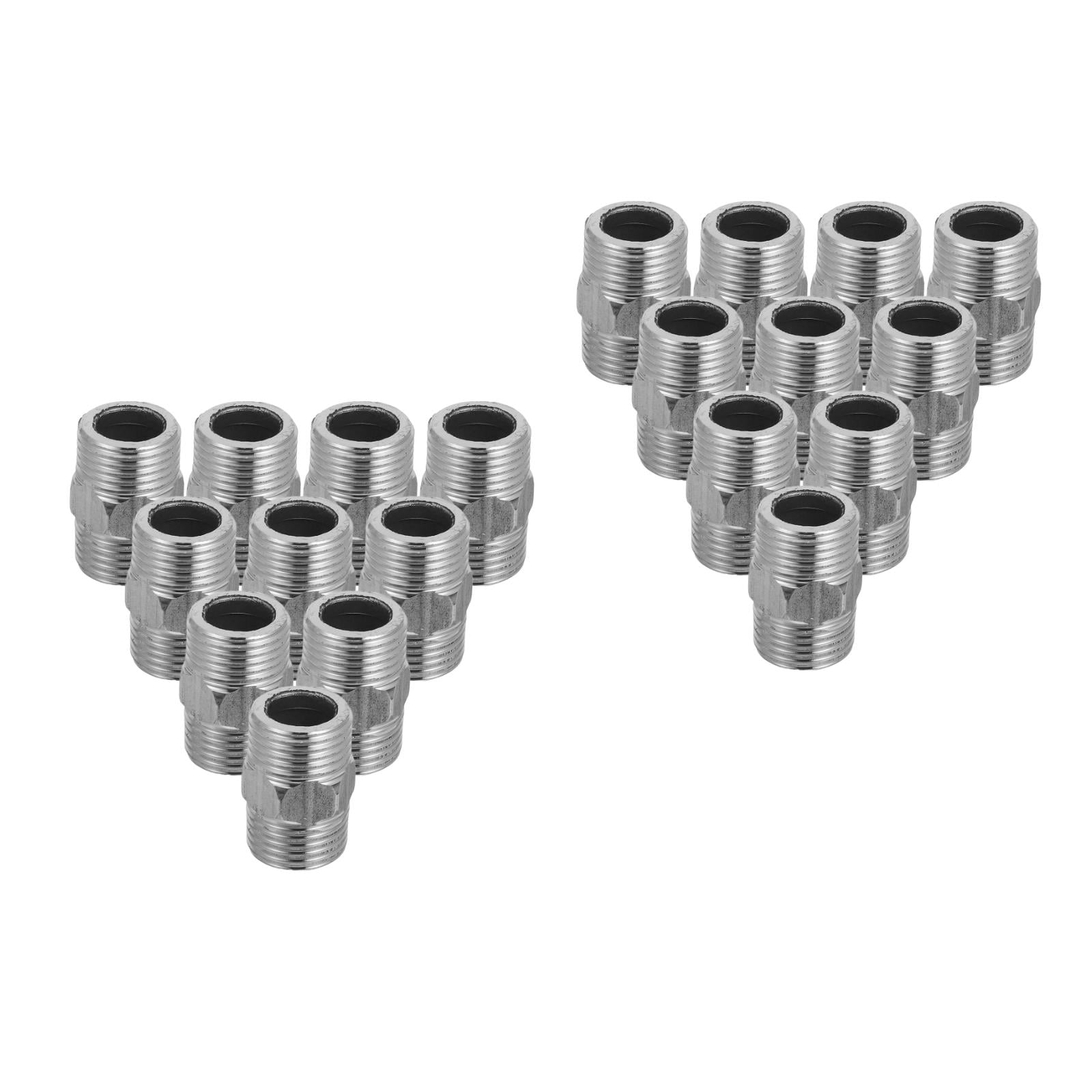 MLINS 20 Pcs Pipe Fitting Reducer Stainless Steel Threaded Pipe Fitting ...