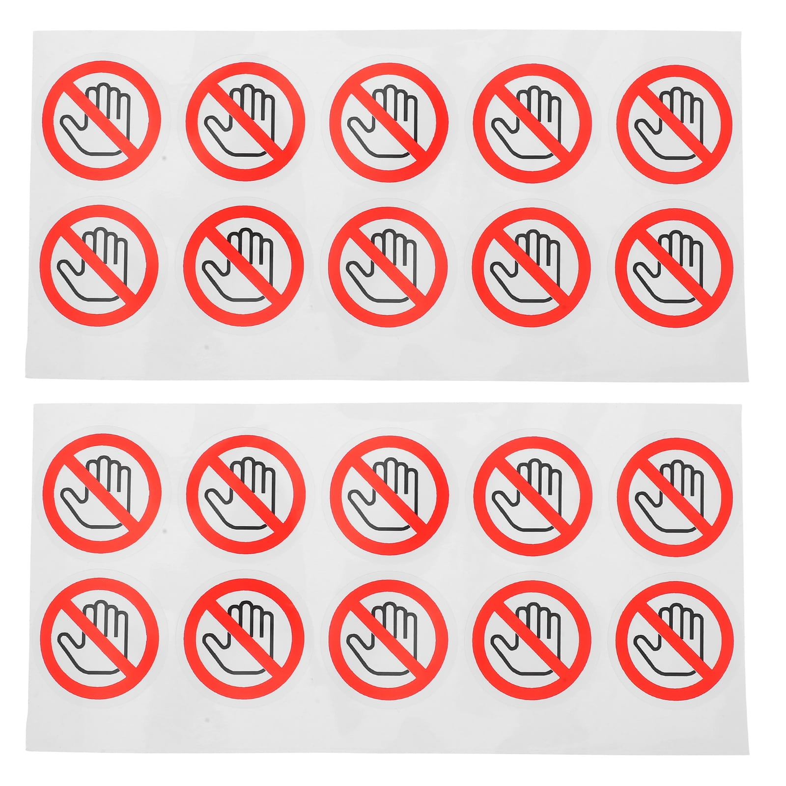 MLINS 20 Pcs Please Do Not Touch Sticker Small Tailgate Fasteners ...