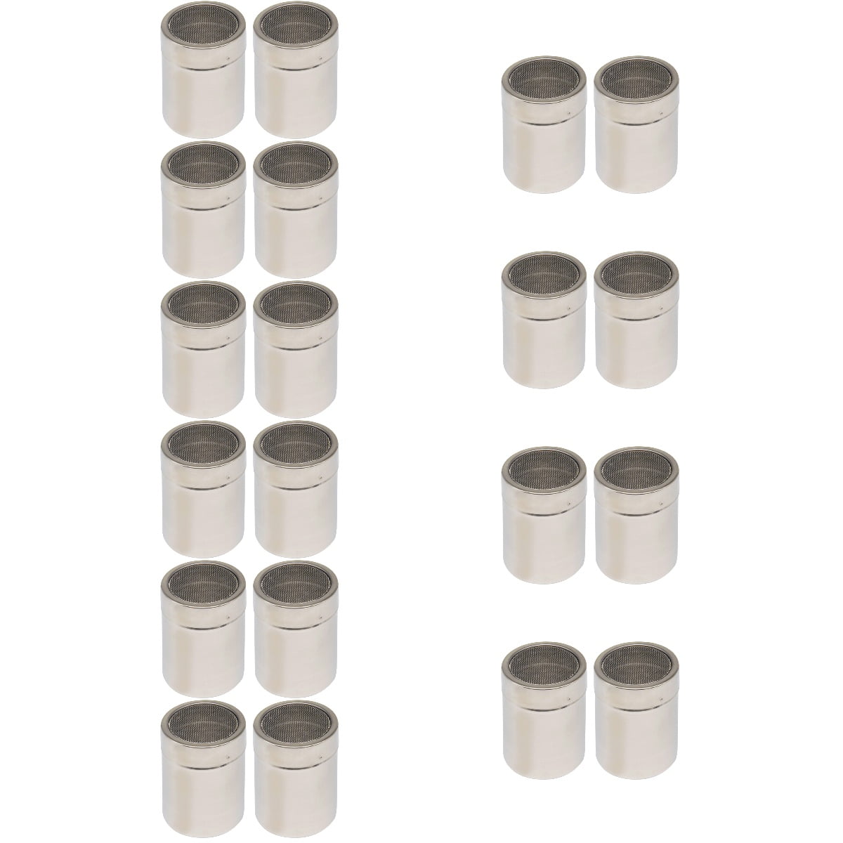 MLINS 20 Pcs Powder Sugar Shaker Duster Stainless Steel Fine Mesh ...