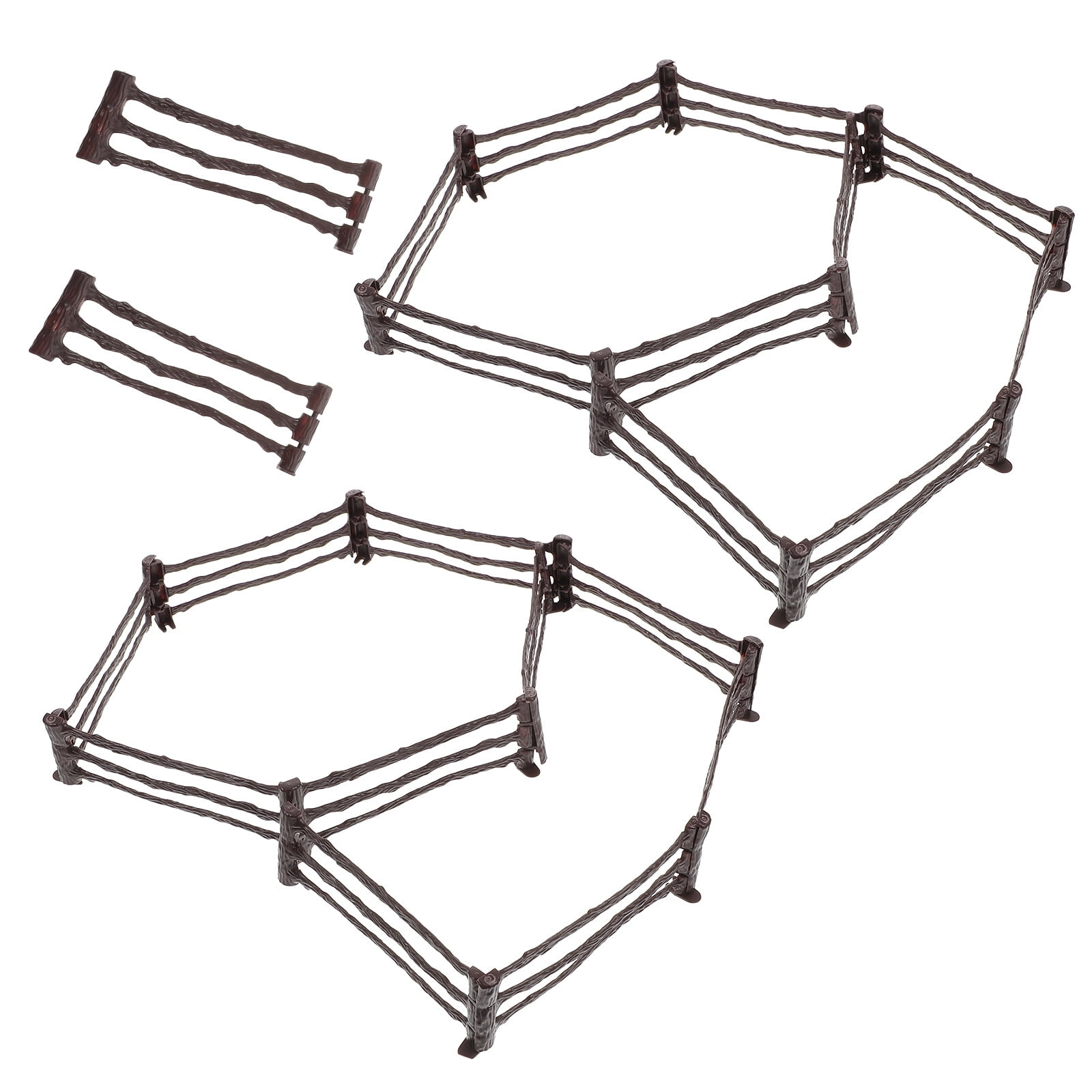 MLINS 20 Pcs Powered Fence Ornaments Exterior Garden Grating Decoration ...