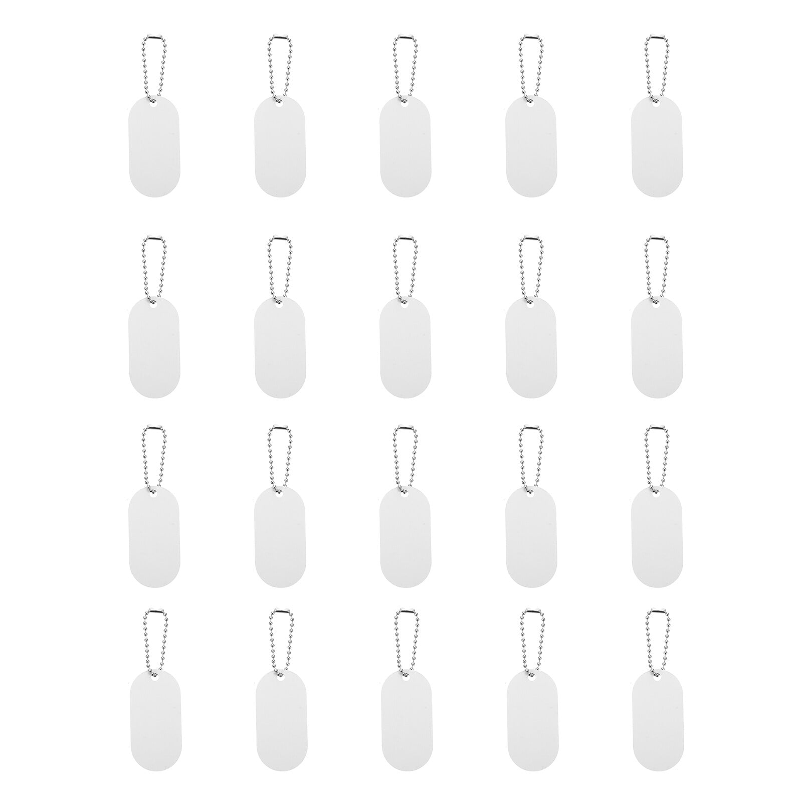 MLINS 20 Pcs Simple Pet Identity Tags for Dog ID Collar Pendant Cat ...