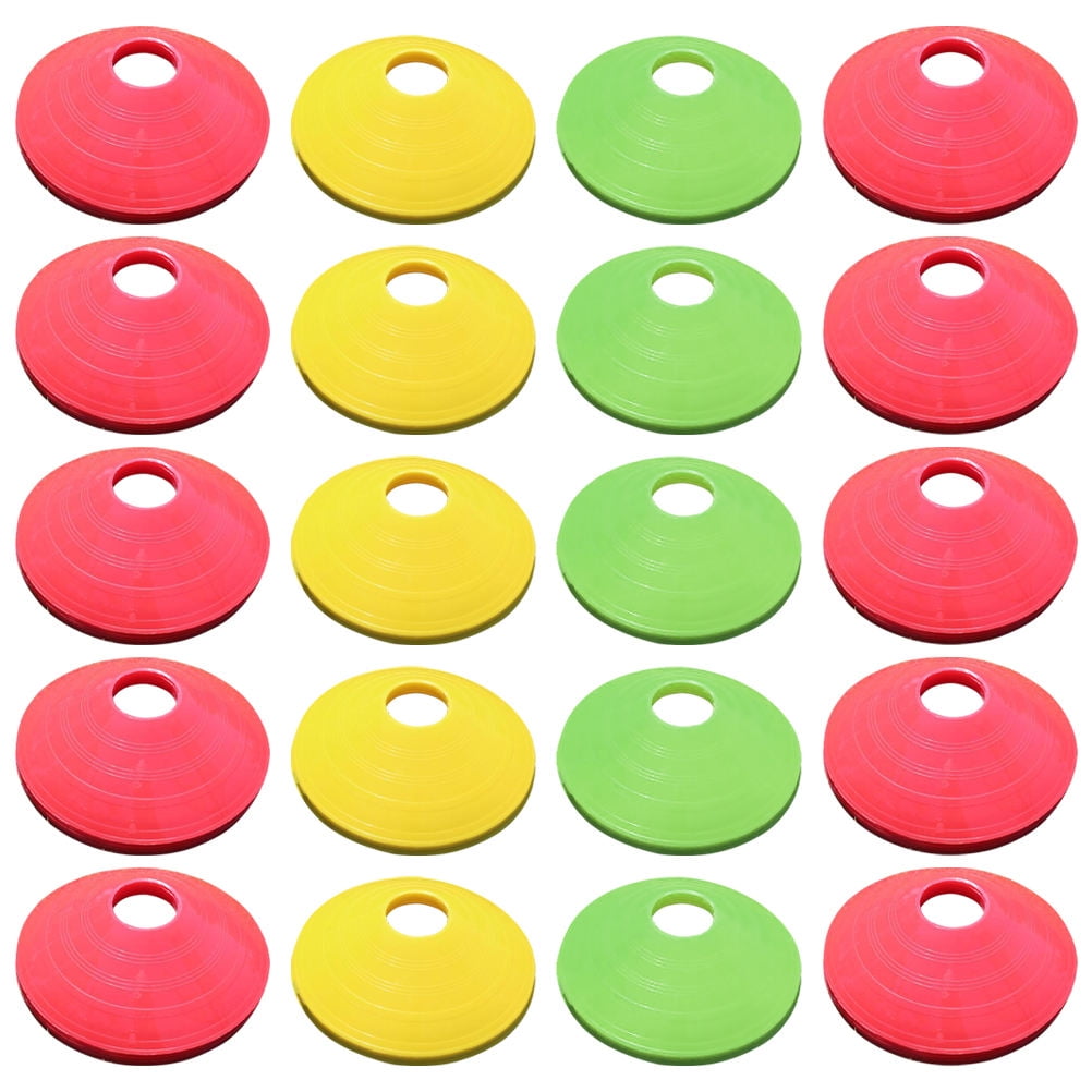 MLINS 20 Pcs Soccer Training Dice Round Logo Dish Cones for ...