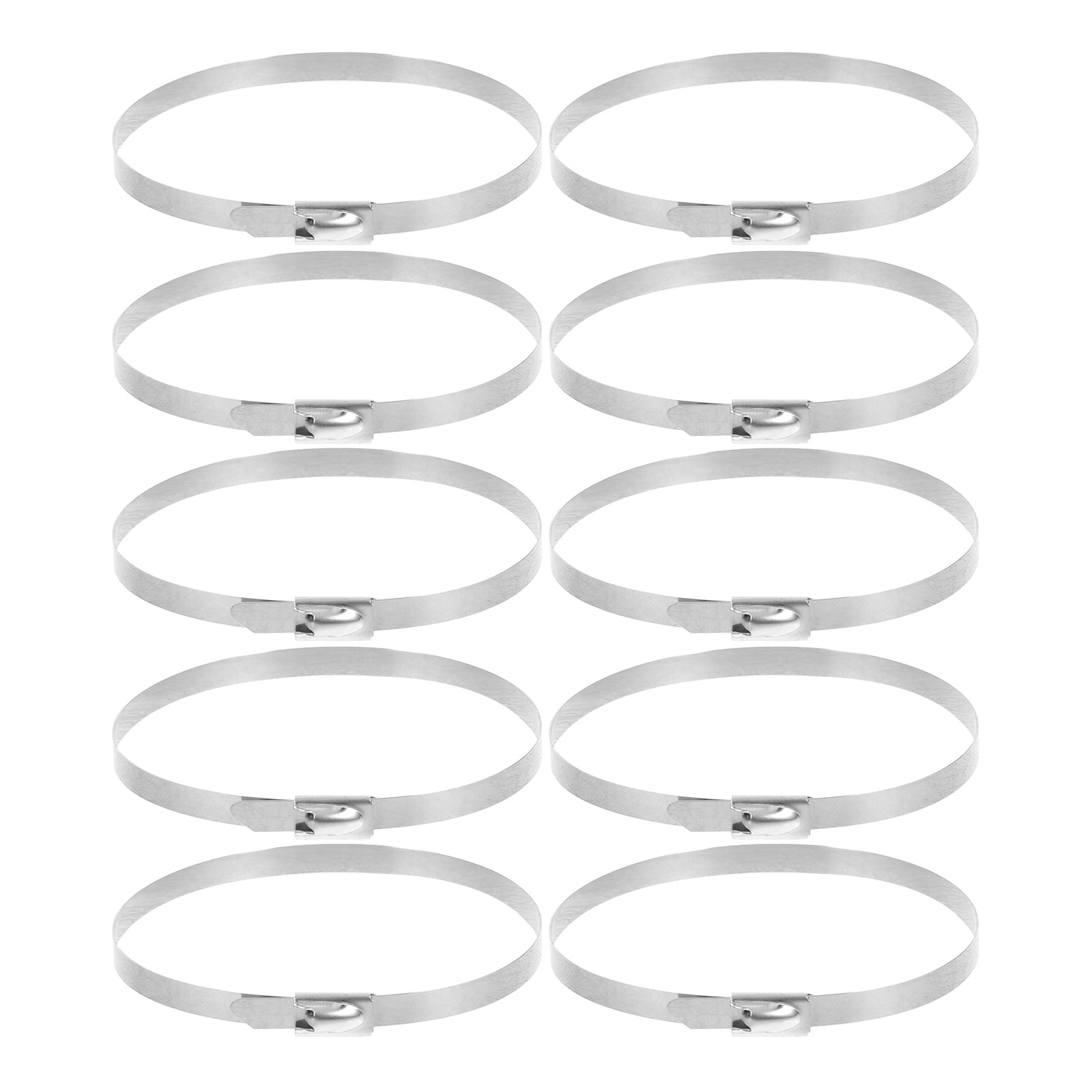MLINS 20 Pcs Stainless Steel Cable Tie Tensile Plate Fairing Portable ...