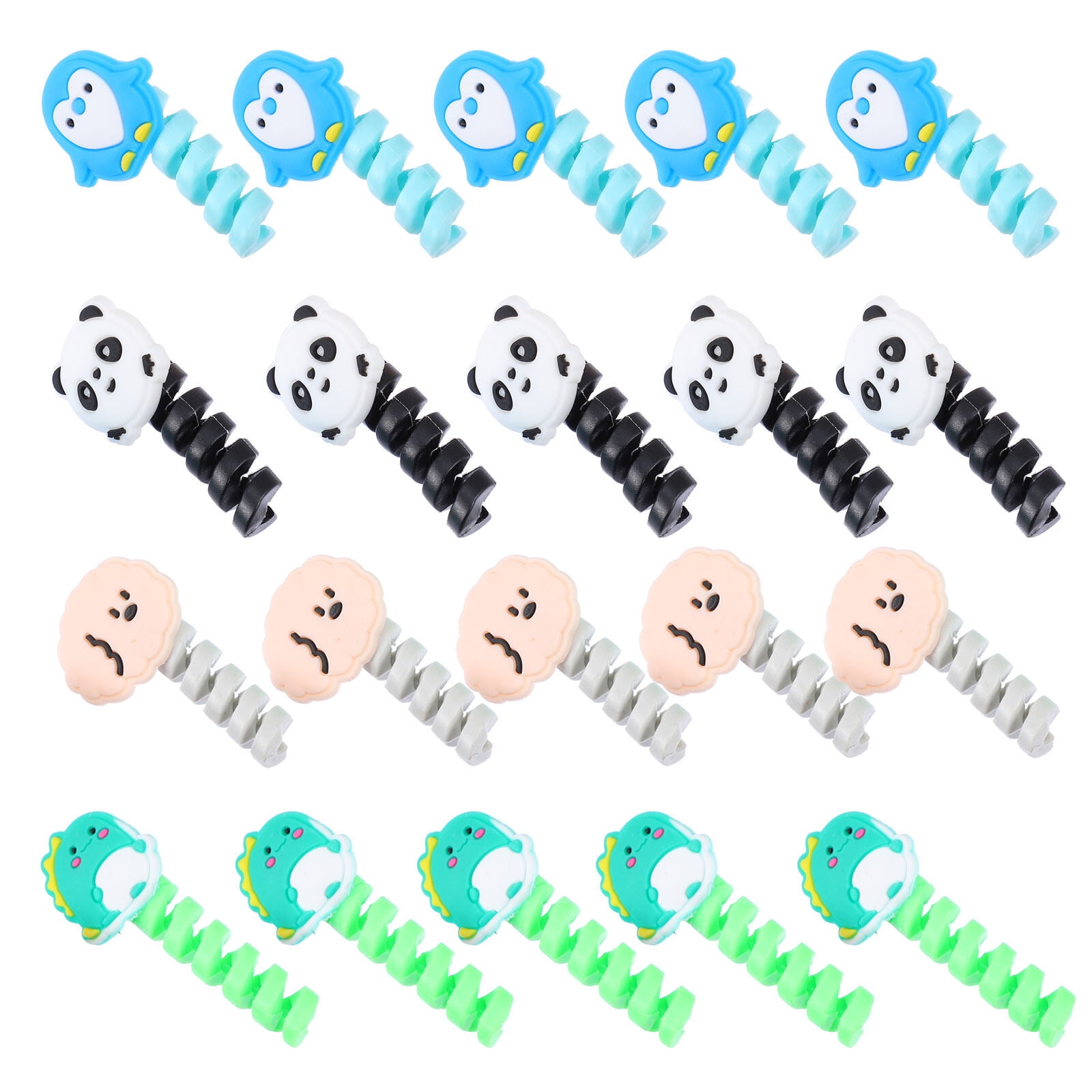 MLINS 20 Pcs Tidy Animal Winder Cable Clamp Strong Organizers Headphone ...