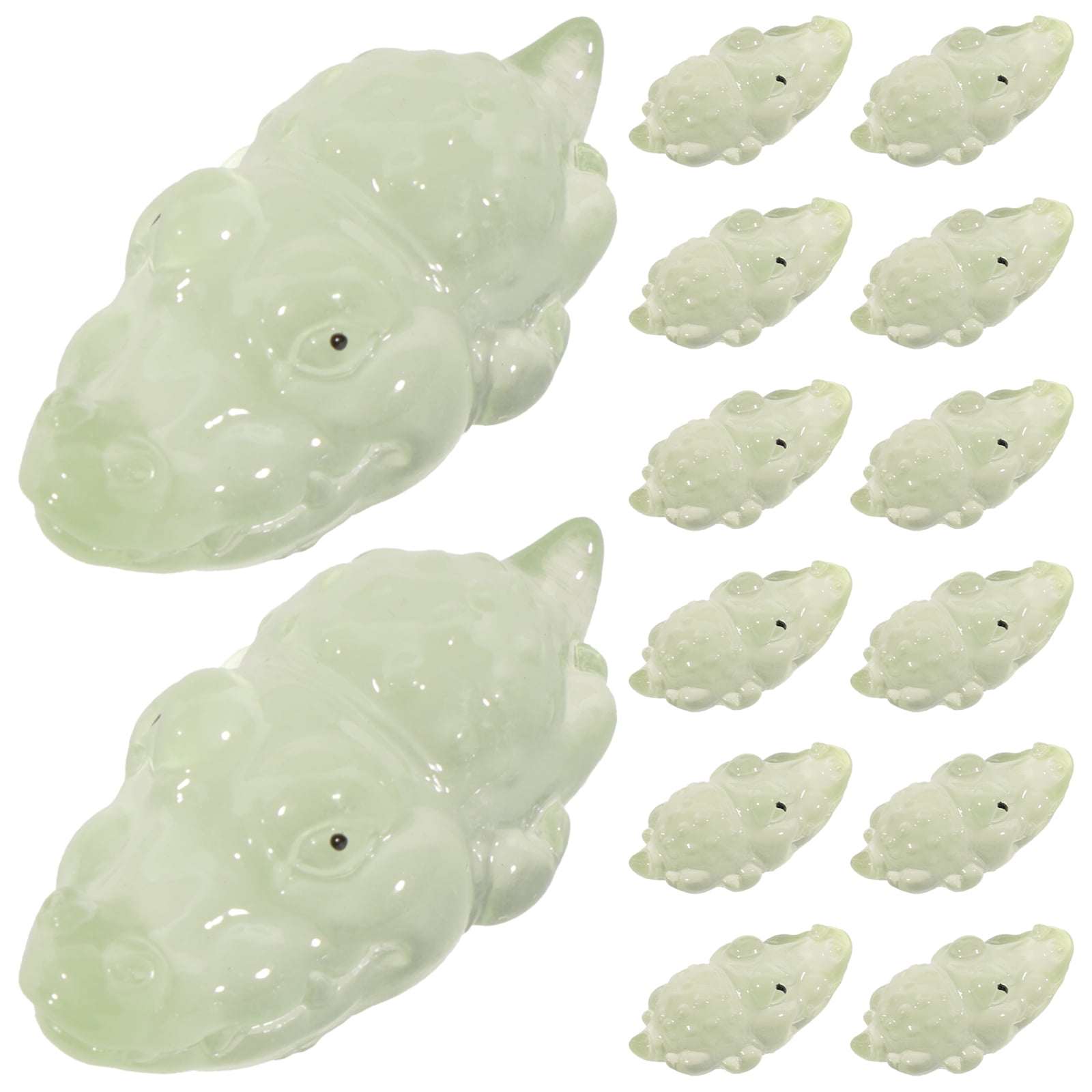 MLINS 20 Pcs Tiny Animal Figures Miniature Alligator Micro Landscape ...
