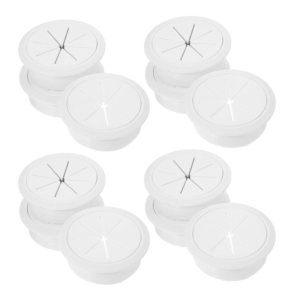 MLINS Desk Grommet Cable Hole Covers Round Cord Plugs for Office Desks ...