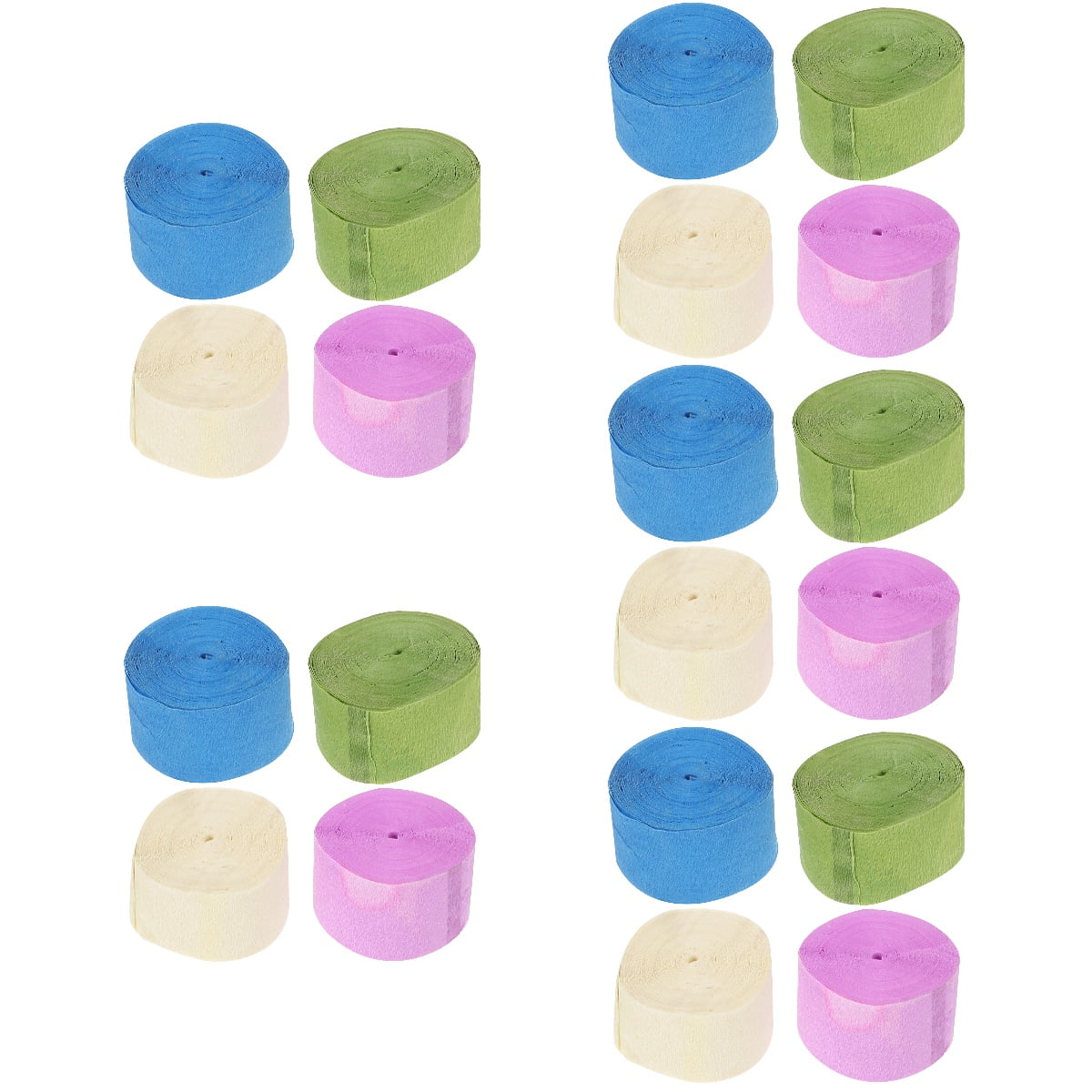 MLINS 20 Rolls Crepe Paper Streamer Colored Paper Streamer Decorations ...