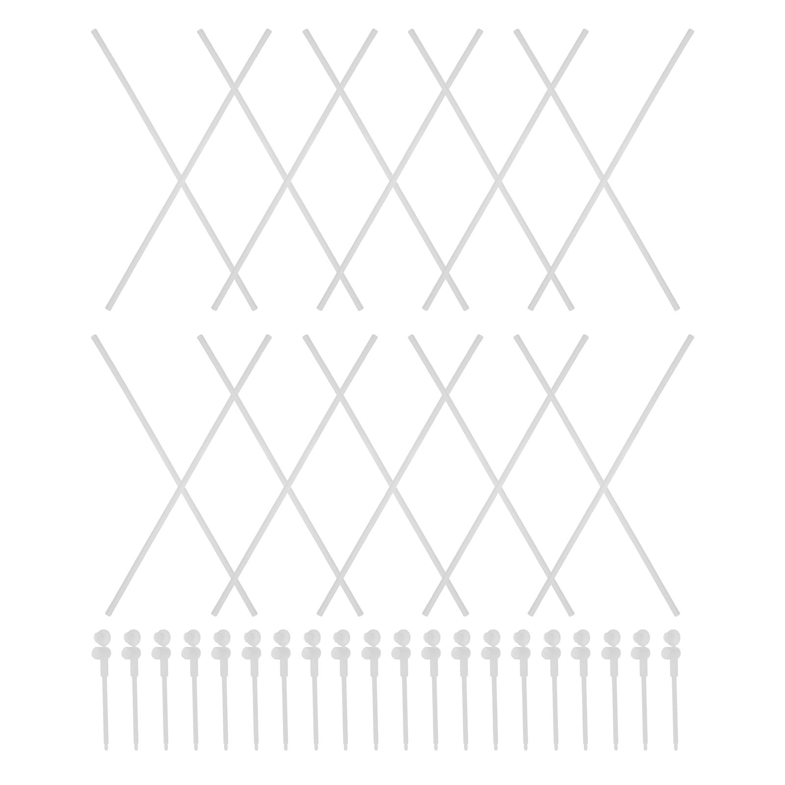 MLINS 20 Set Windmill Accessories Plastic Pinwheel Rods Pinwheel ...