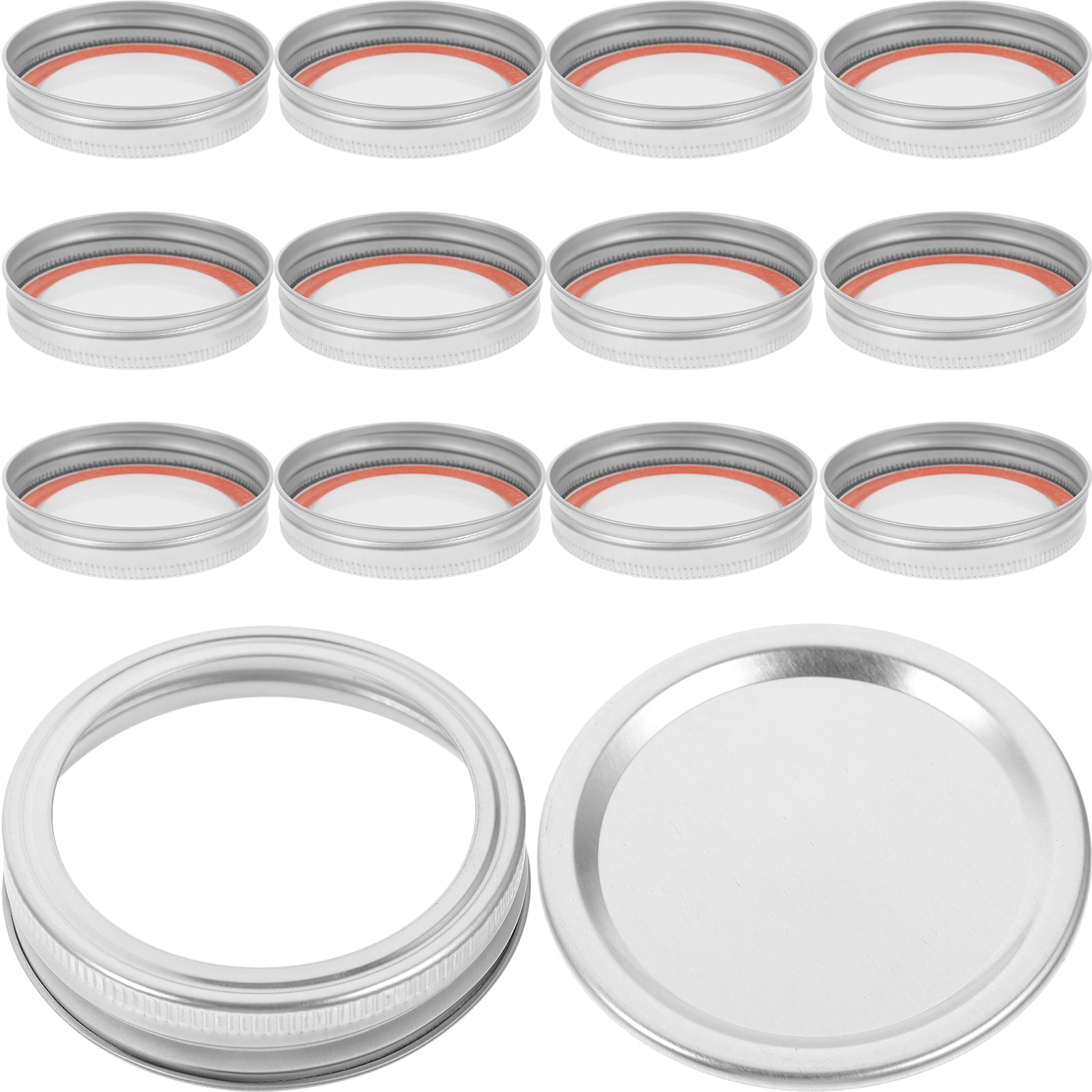 MLINS 20 Sets Replacement Canning Jar Lid with Rings Round Mason Jar ...
