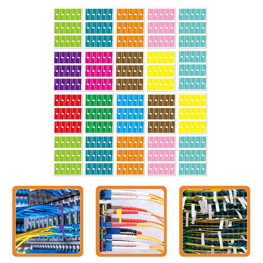 MLINS 20 Sheets Label Electricity Cable Computer Cables - Walmart.com