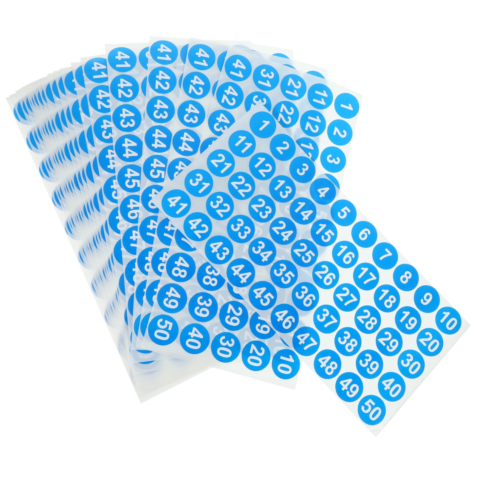 MLINS 20 Sheets Number Stickers for Organizing Numbers Small Office ...