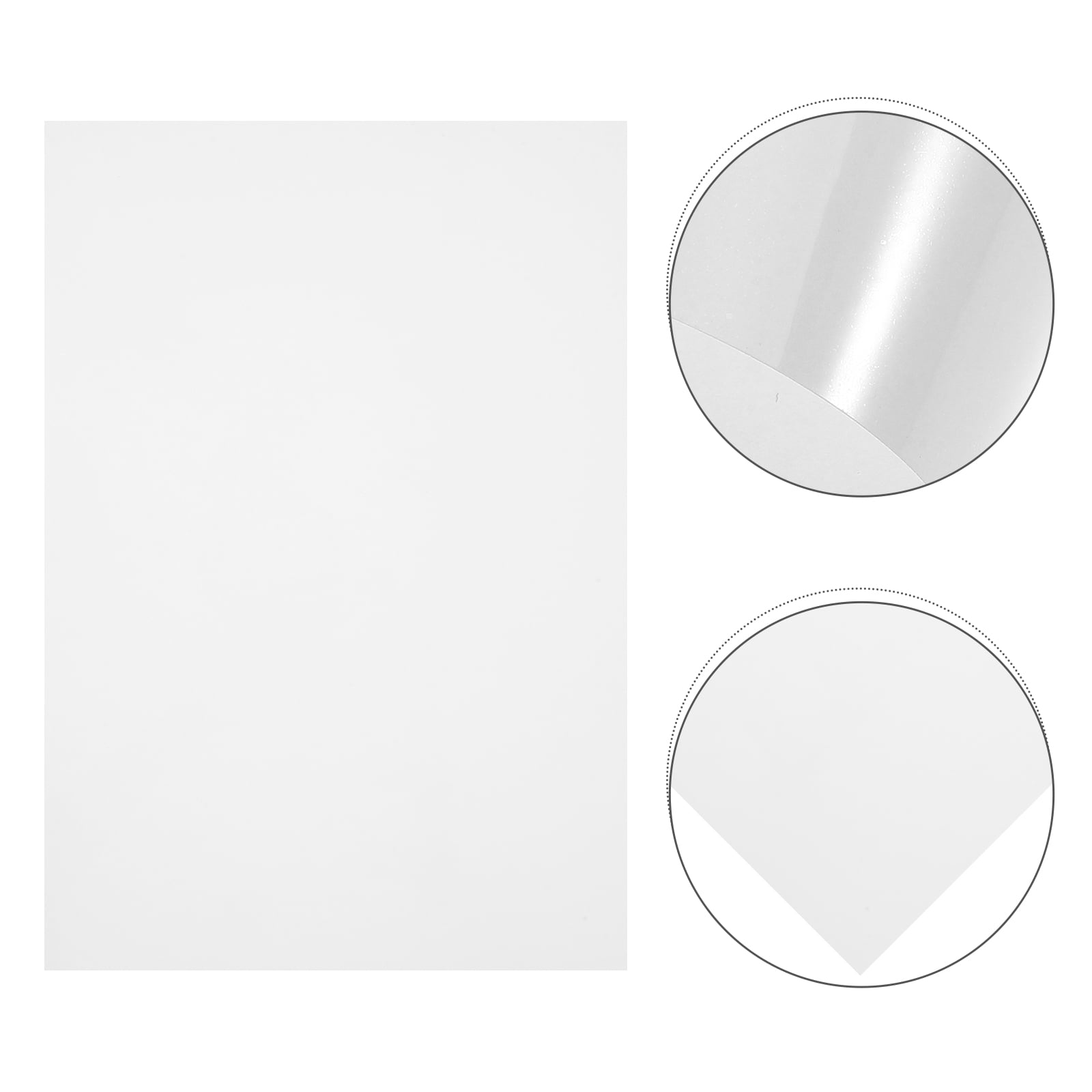 MLINS 20 Sheets Waterproof Label Paper Printer Sticker Transparent ...