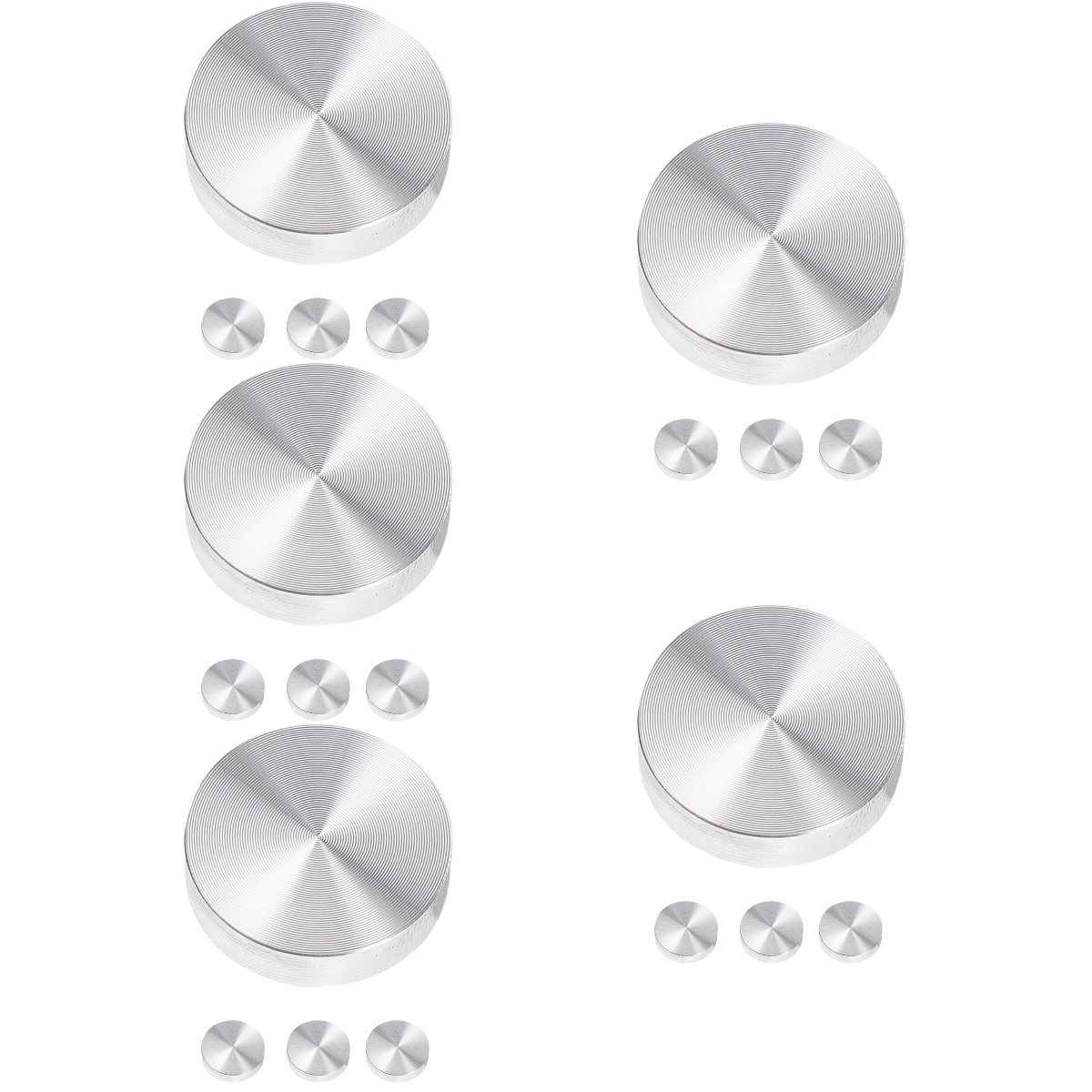 MLINS 20 pcs Aluminum Alloy Circle Disc Adapter Glass Table Circle Disc ...