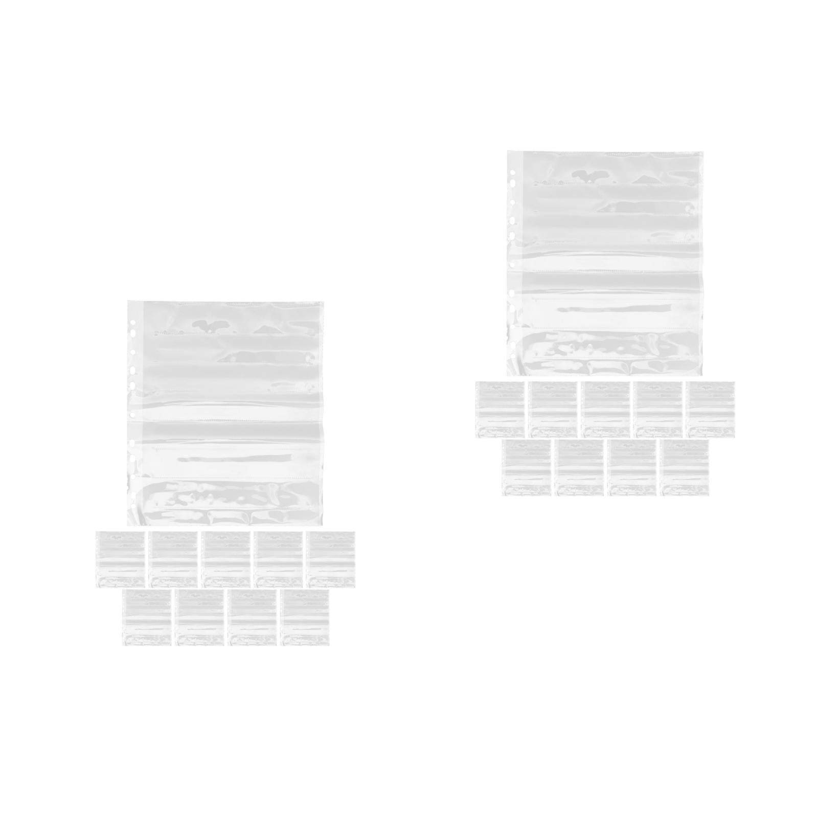 MLINS 20 pcs Archival Storage Sheets Negative Pages Holds Strips Frames ...