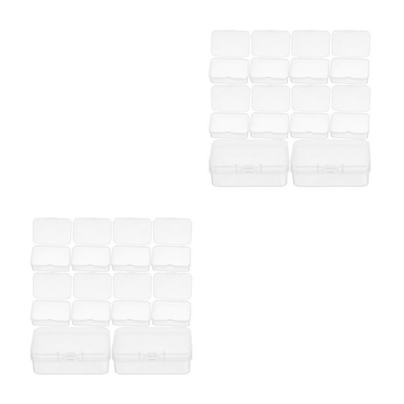 MLINS 20 pcs Clear Storage Boxes Small Parts Packing Boxes Cards ...