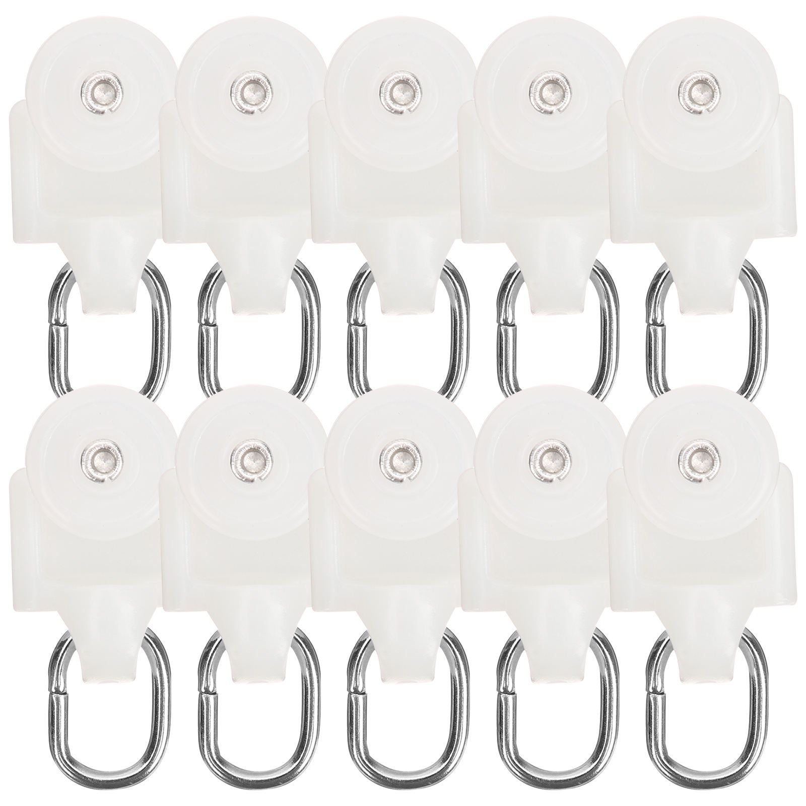 MLINS 20 pcs Curtain Track Roller Plastic Curtain Runner Wheel Curtain ...