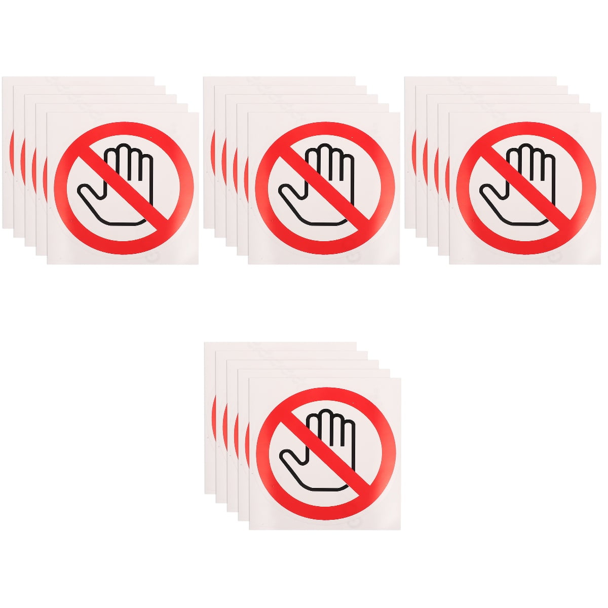 MLINS 20 pcs Do Not Touch Sticker Don't Touch Warning Label Sticker Not ...