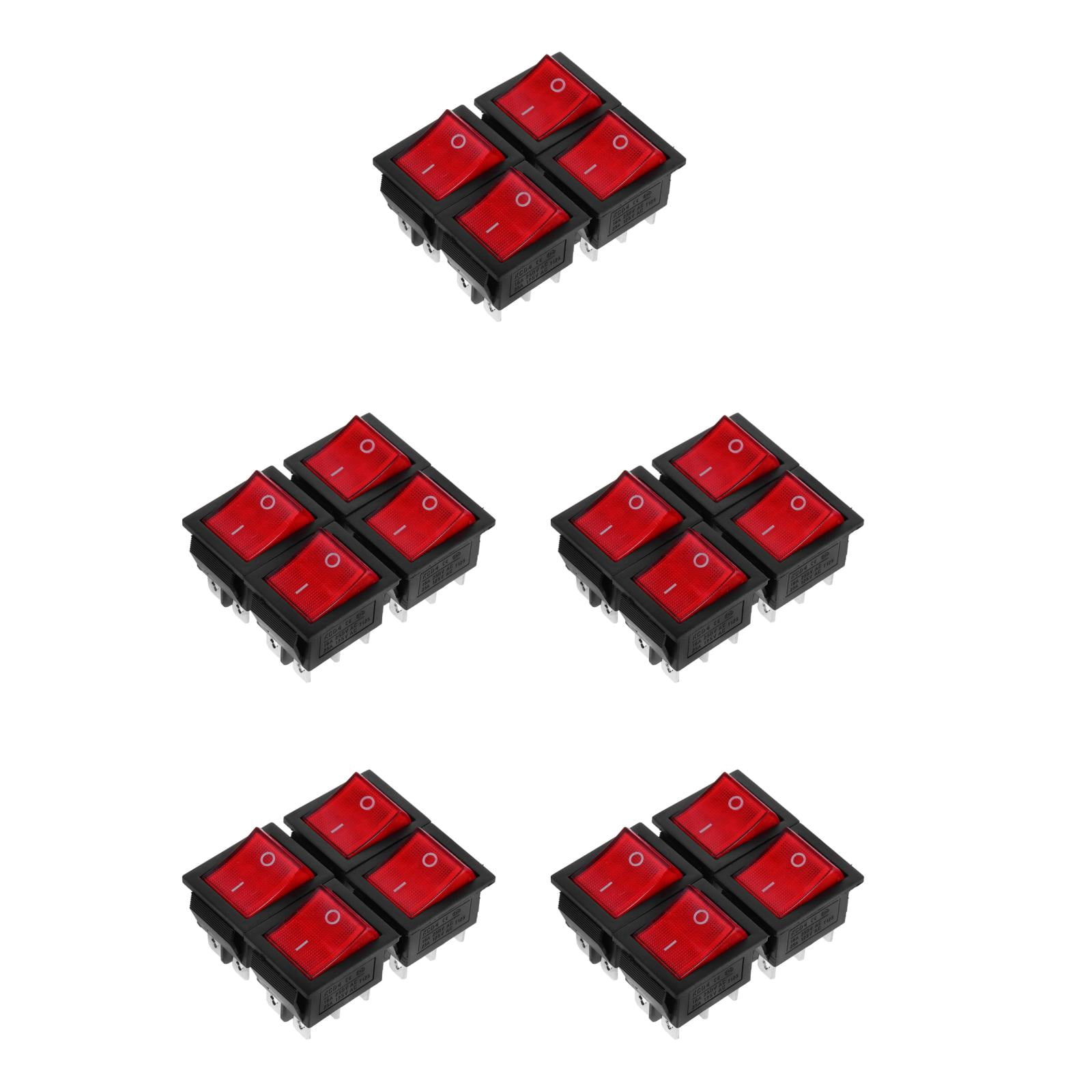 MLINS 20 pcs Durable Engine Rocker Switch Motor Generator Switch Toggle ...