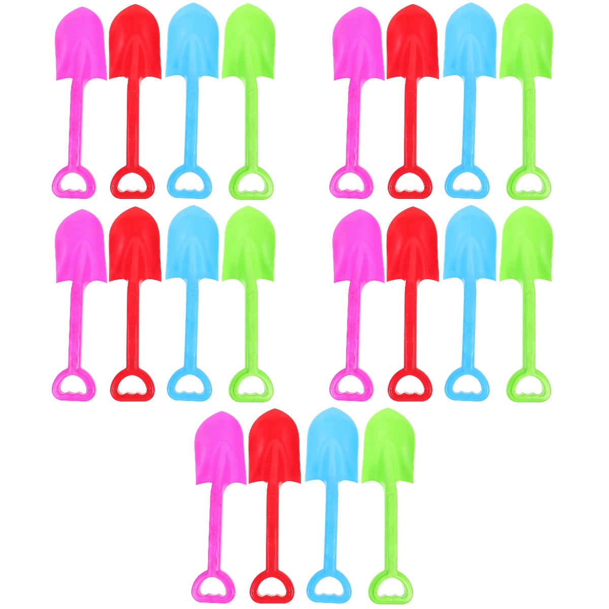 MLINS 20 pcs Ergonomic Sand Digging Tools Toys Portable Plastic Shovels ...